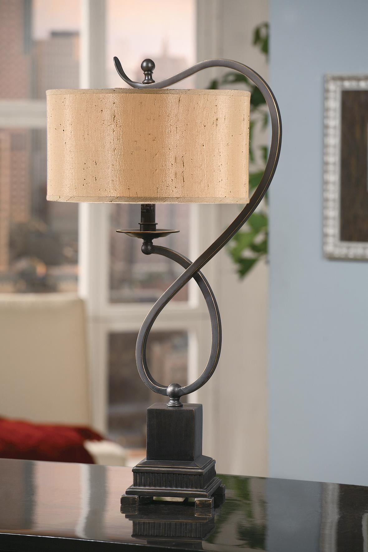 Echo 27-Inch Table Lamp, Bronze - Walmart.com