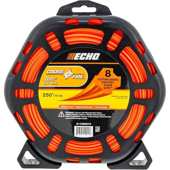 Echo 311095070 1lb Donut .095 Cross Fire String Trimmer Line - Walmart.com