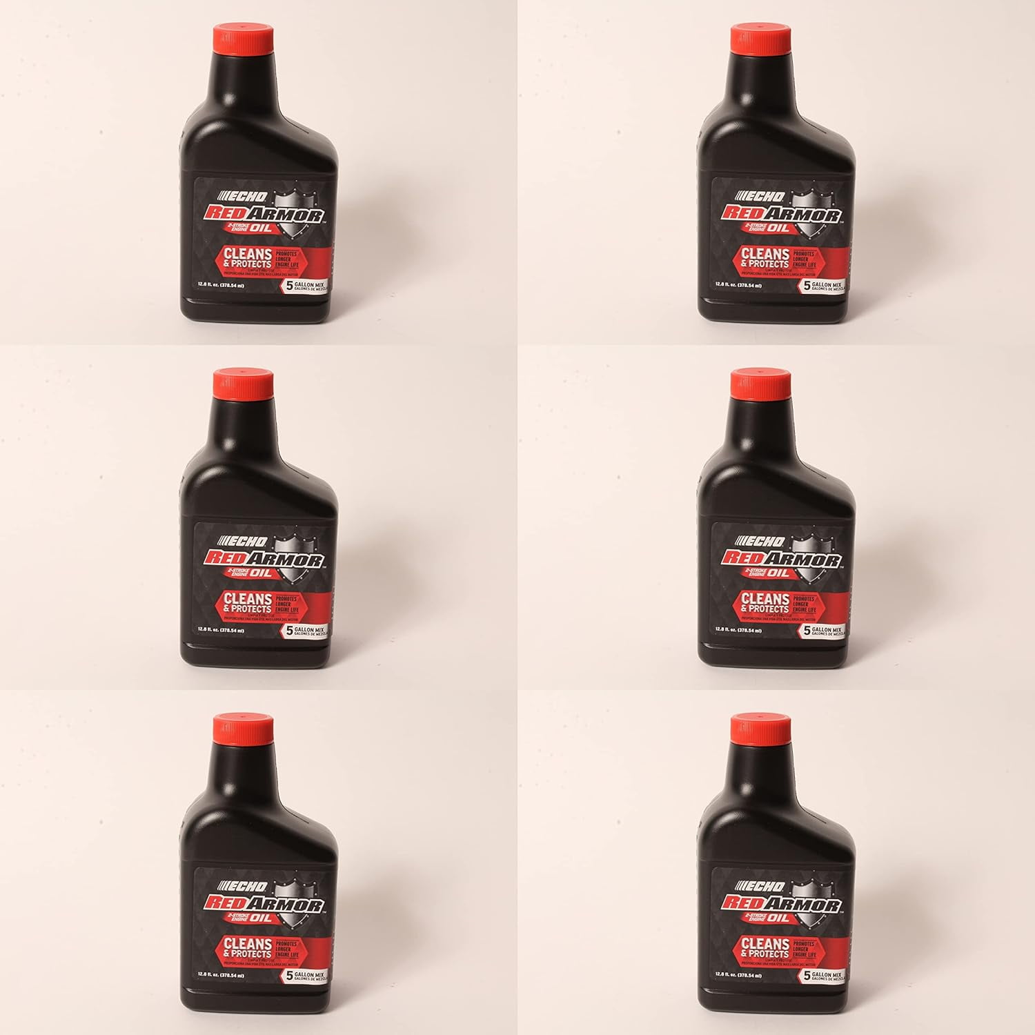 Echo 6550005 Red Armor 2 Cycle Oil 5 Gallon Mix 50:1 12.8 6 PK ...