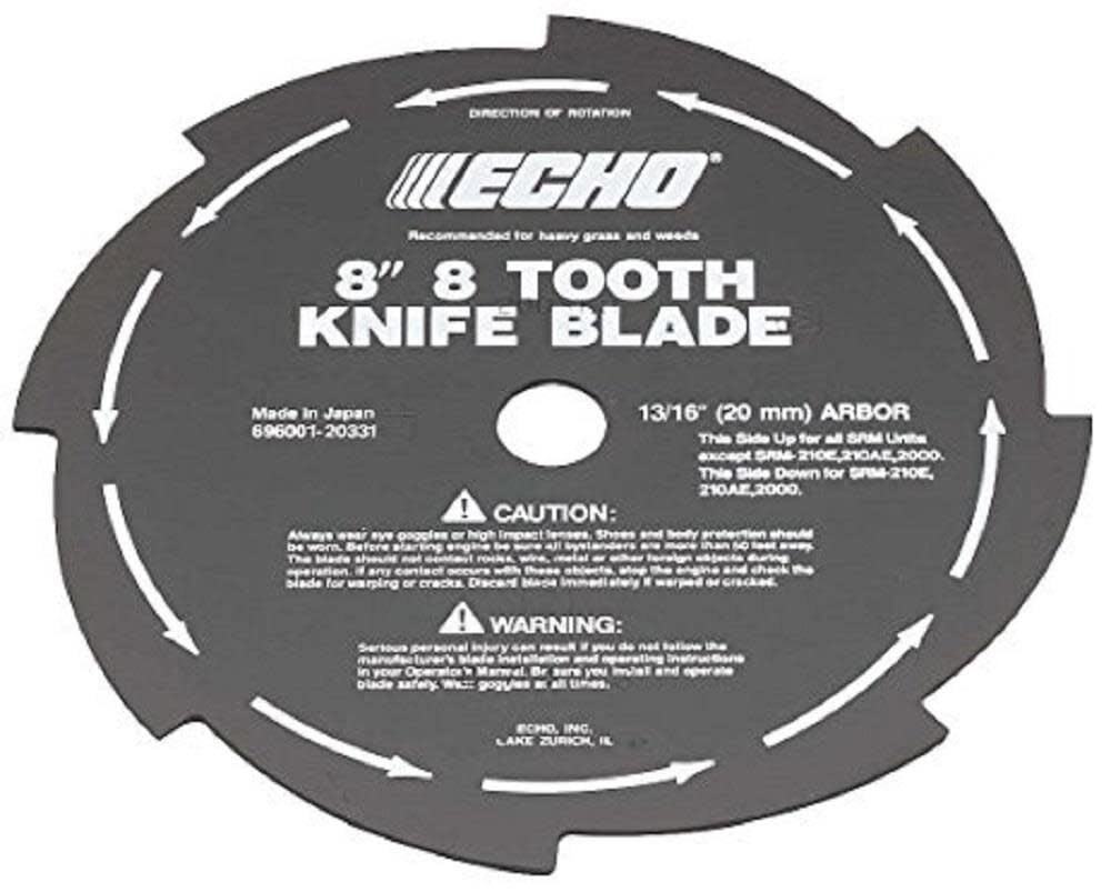 Echo Grass & Weed Blade 8-Tooth Cutter Trimmer Parts-69600120331 ...
