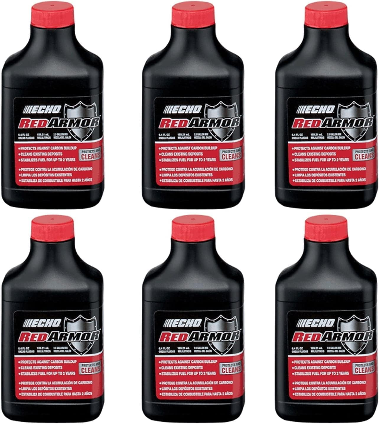 Echo 6PK - OEM Red Armor 2 Cycle Oil 2.5 Gallon Mix 50:1 6550025 6.4oz ...