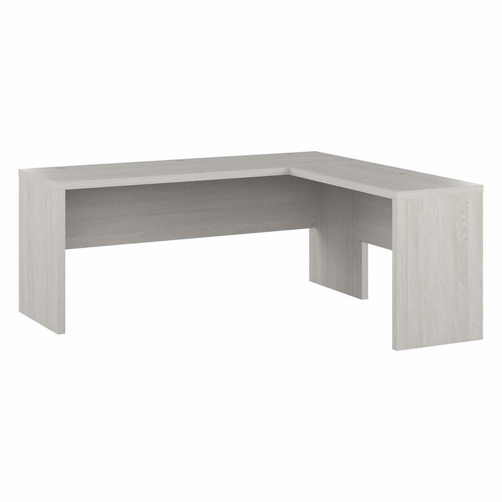 Echo 72W L Shaped Computer Desk in Gray Sand - Engineered Wood ...