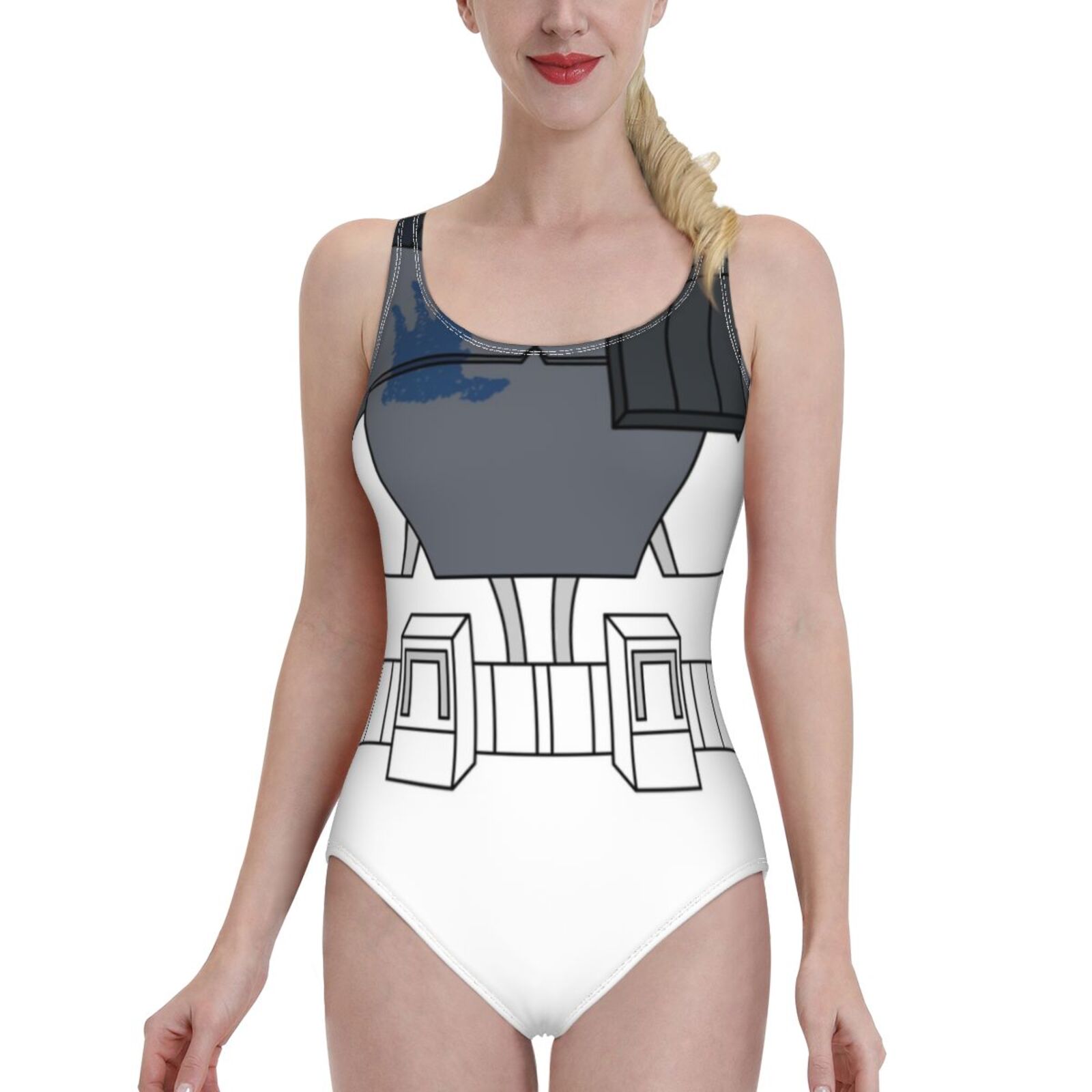 Echo Armor One-Piece Swimsuit One Shoulder Ruffle Swimsuit Sexy Monokini New Girl Beach Swimwear ...