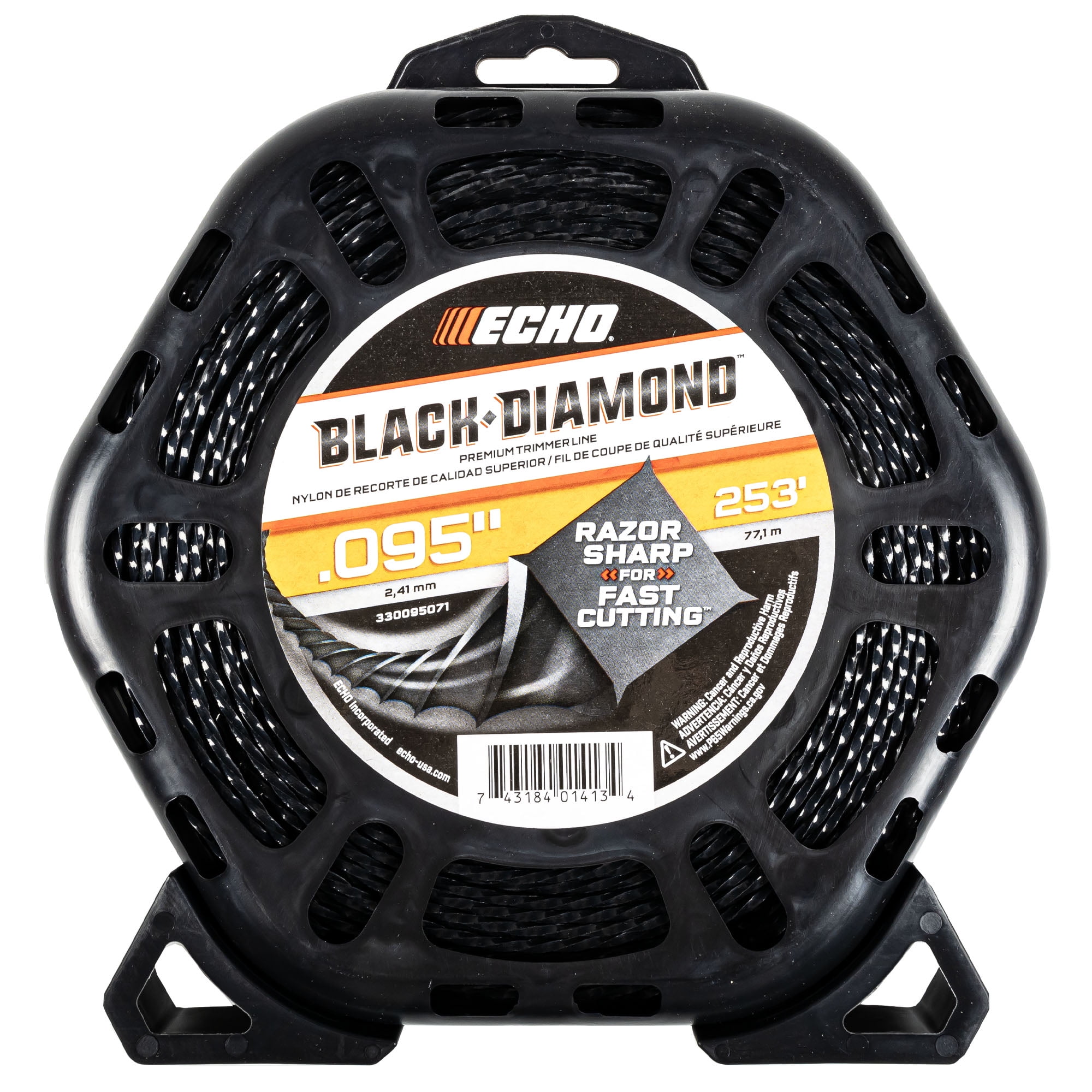 "Echo Genuine Replacement Part - Twisted Diamond Trimmer Line, Black ...