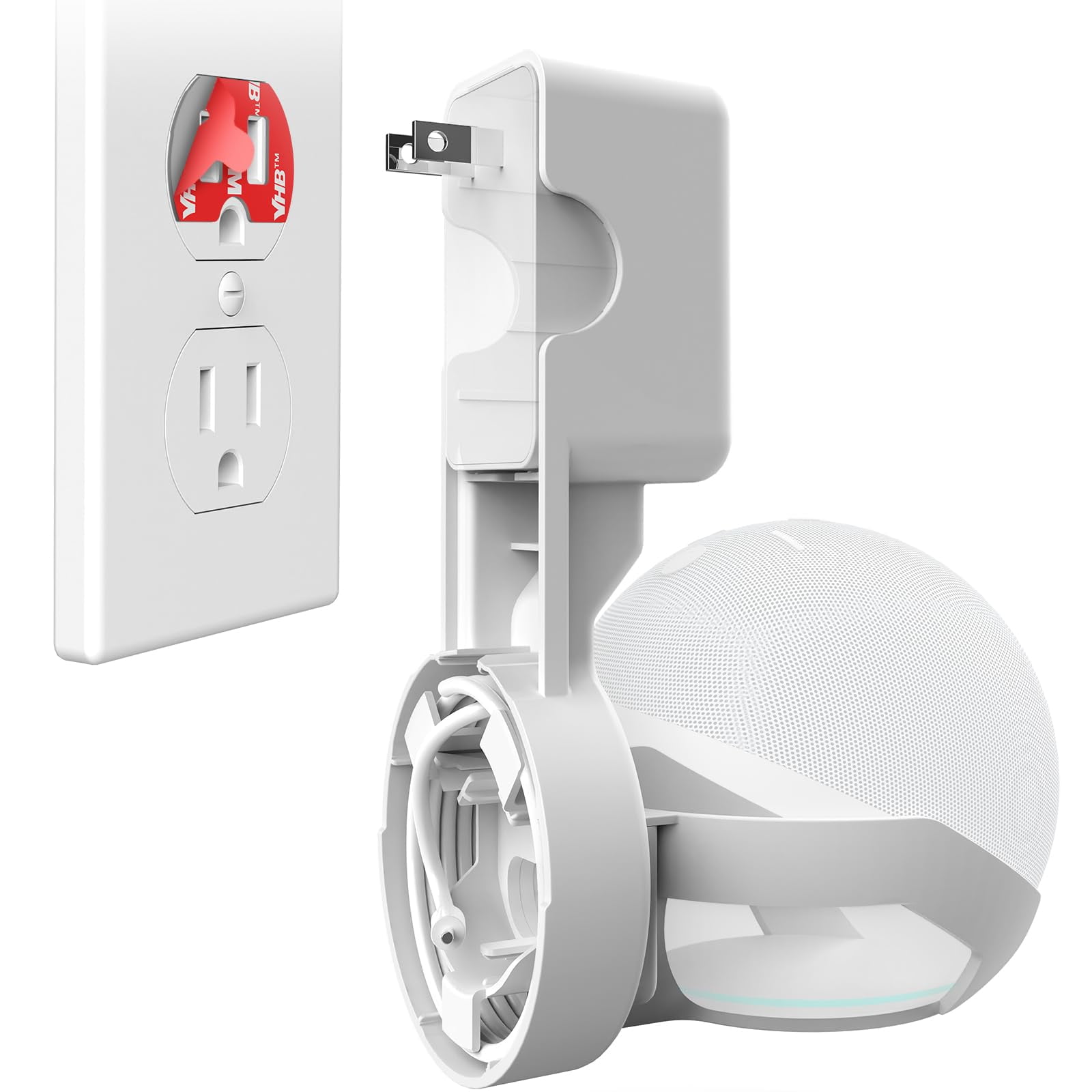 Echo Dot 4 Wall Mount, Space Saving Stand Holder for 4th Gen Smart ...