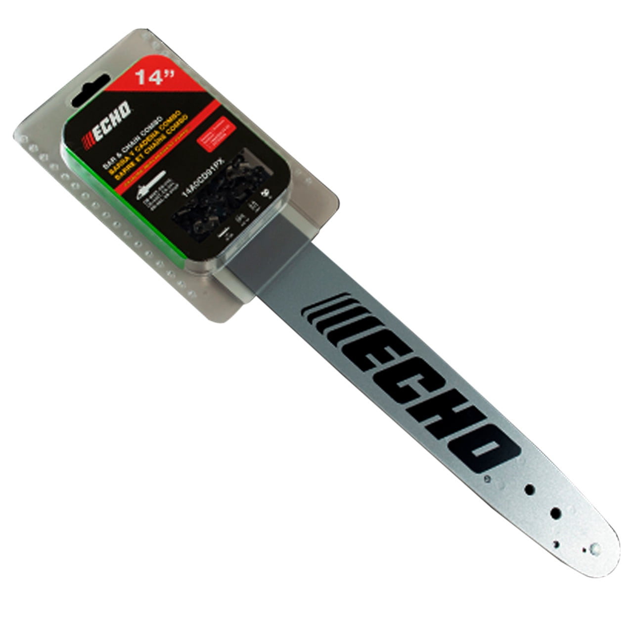 Echo Genuine OEM Bar and Chain for CS-301 Chain Saw - 14A0CD91PX ...