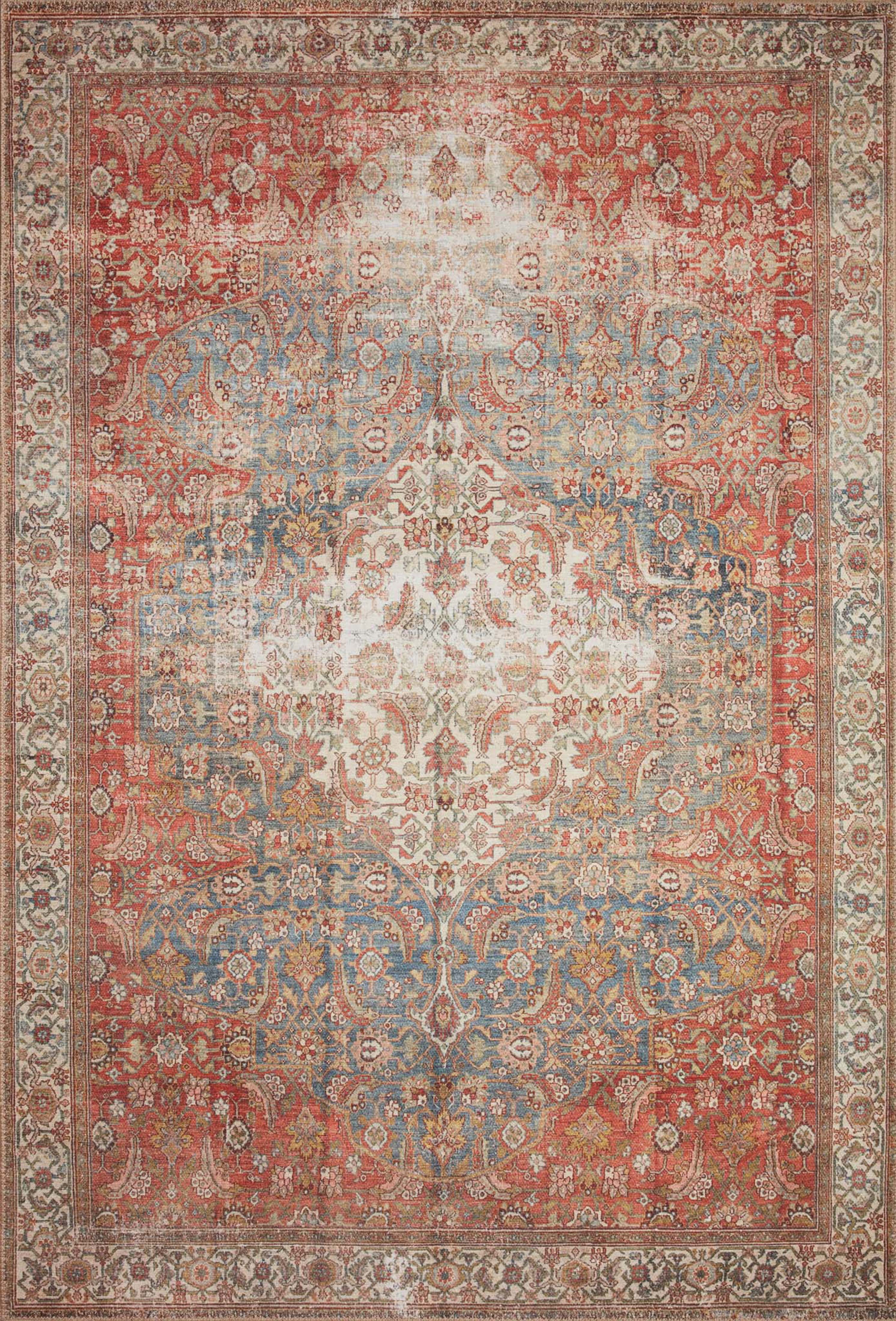 Echo Loom Anabella Ocean / Multi 3'-6" x 5'-6" Accent Rug - Walmart.com
