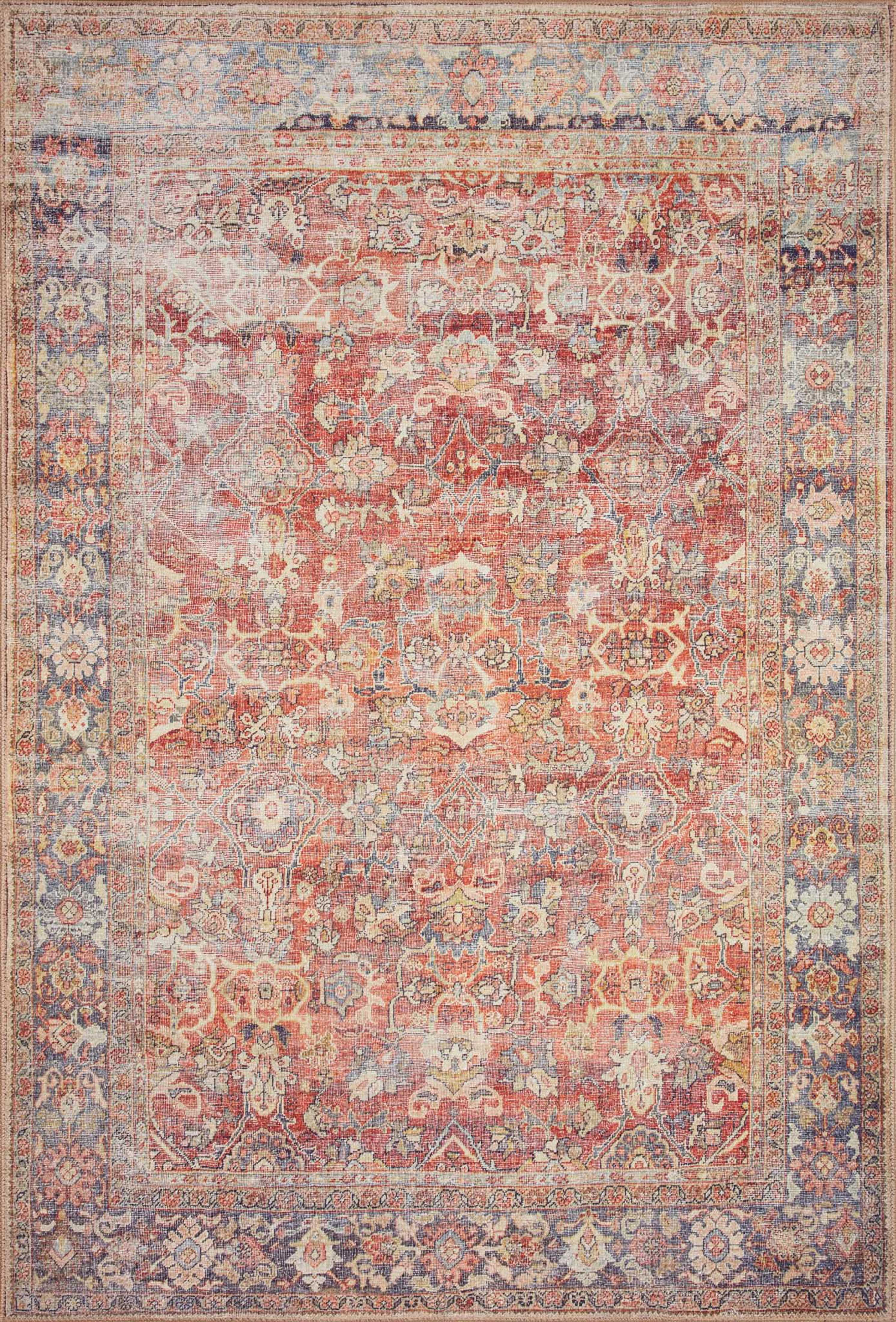 Echo Loom Anabella Spice / Marine 8'-6" x 11'-6" Area Rug - Walmart.com