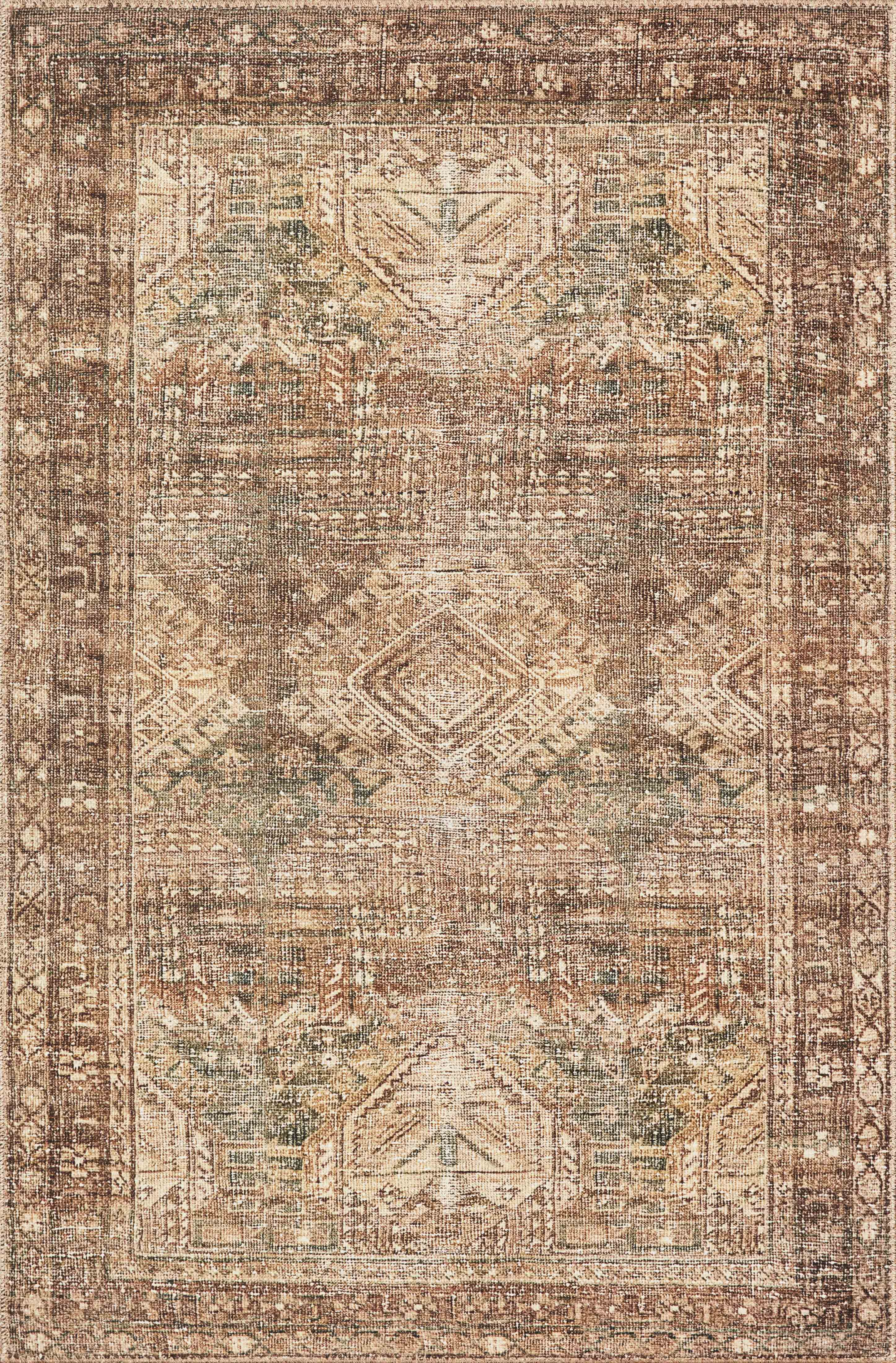 Echo Loom Grand Havana Lagoon / Mocha 2'-0" x 5'-0" Accent Rug - Walmart.com