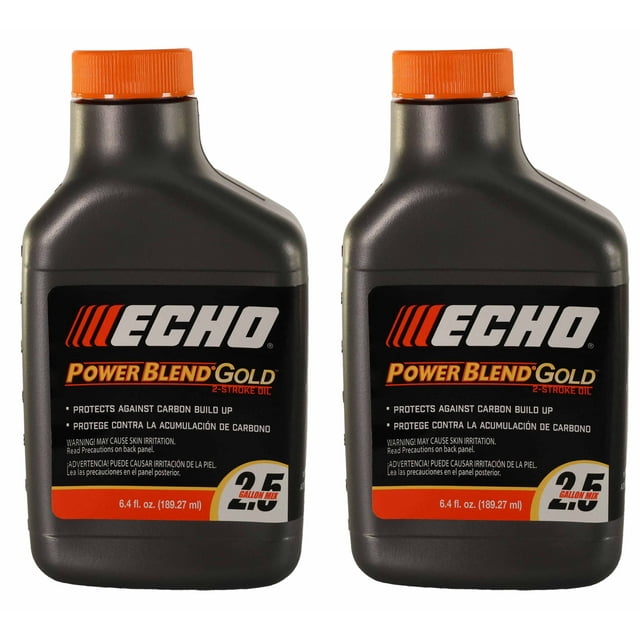 Echo Original Equipment 2-PACK Power Blend Gold Oil Mix 50:1 (6.4 fl oz ...