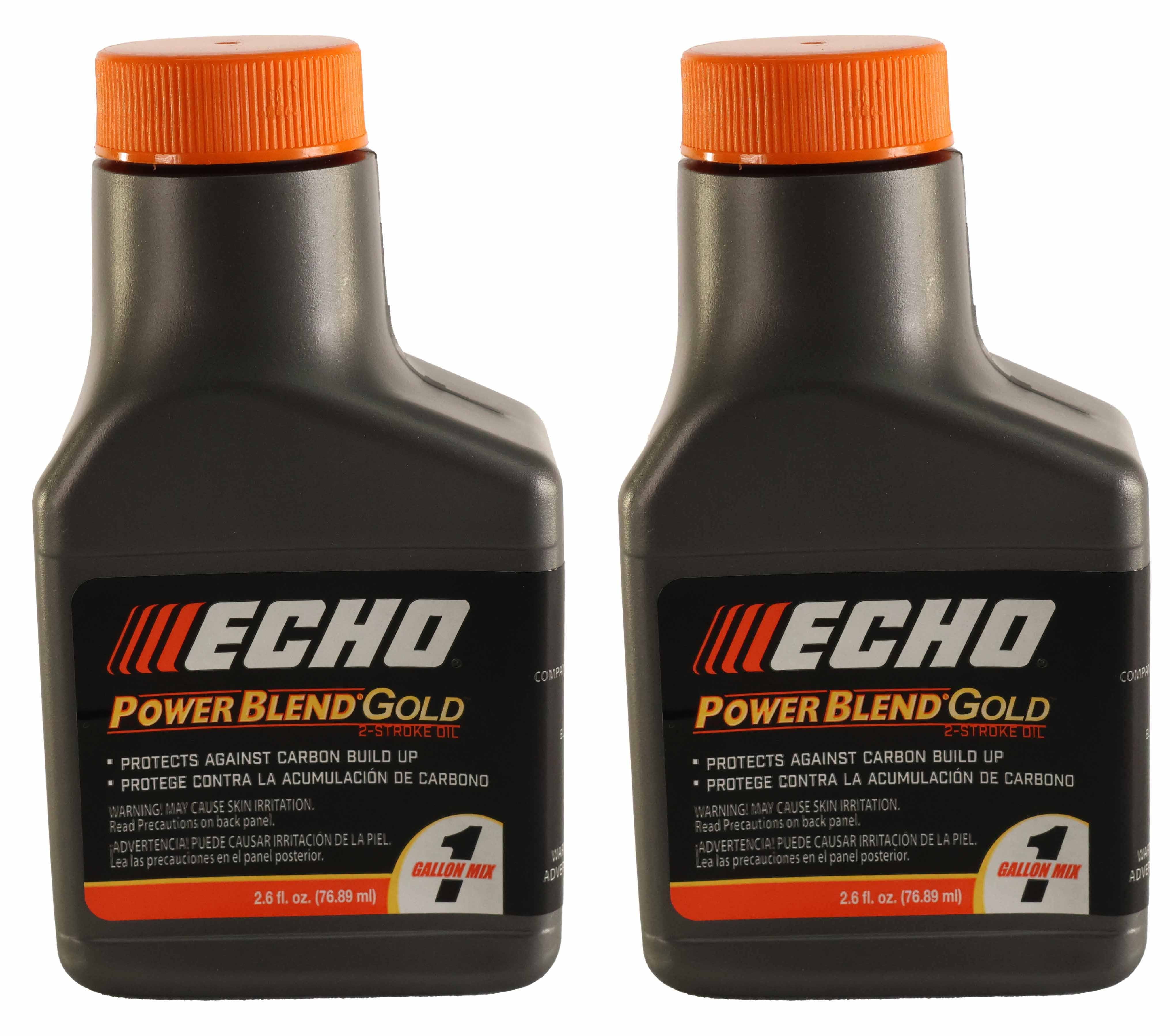 Echo Original Equipment 2-PACK PowerBlend Gold 2.6 Oz. 2-Stroke Engine Oil - 6450000 - Walmart.com