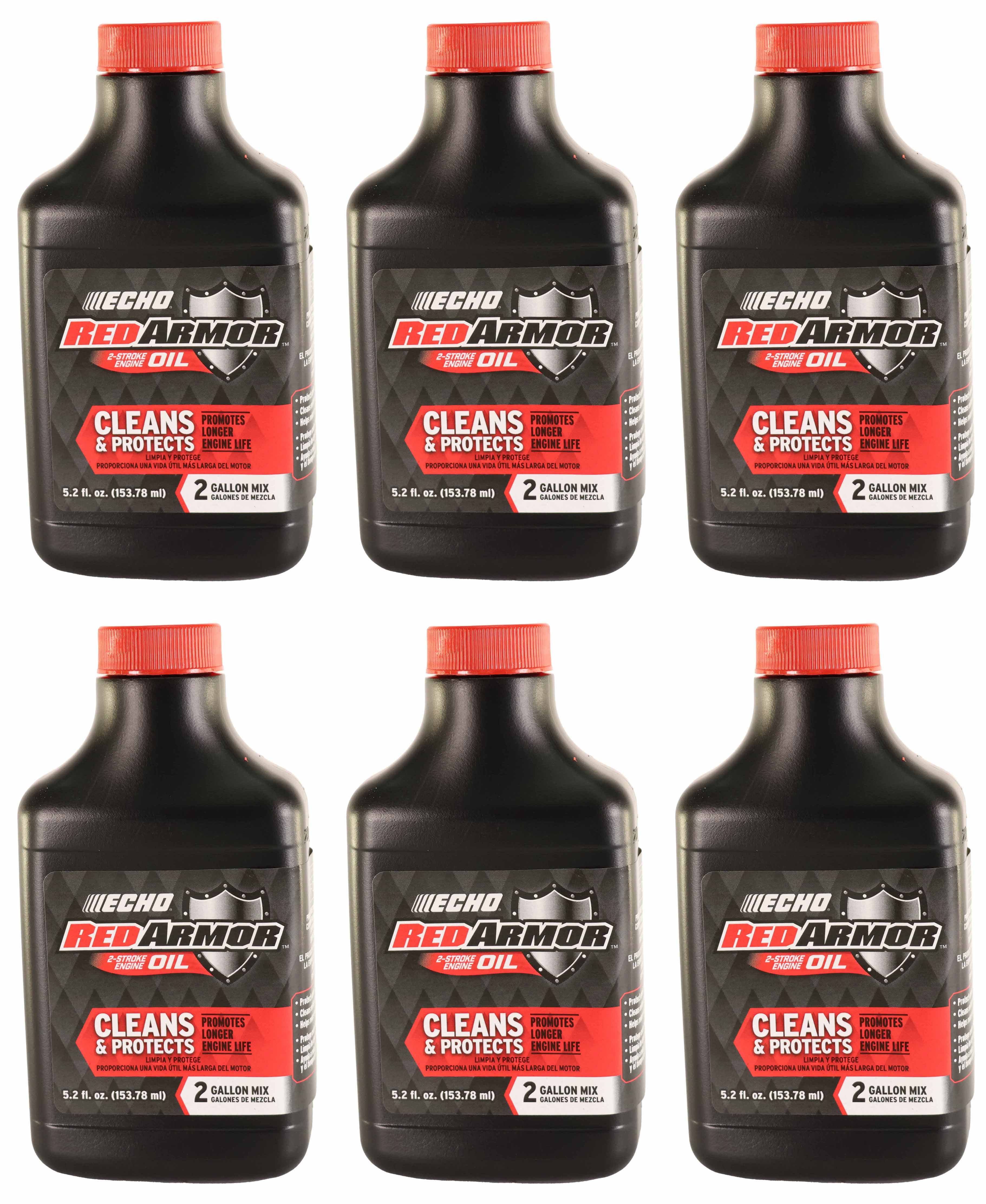 Echo Original Equipment 6-PACK Red Armor 2-Cycle Engine Oil (5.2 fl oz ...