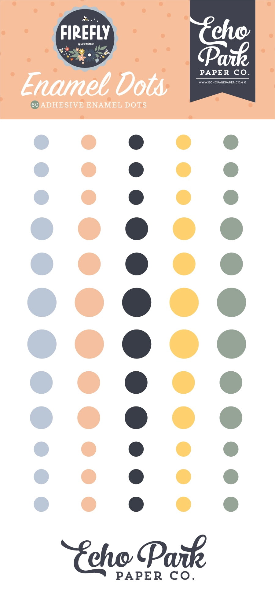 Echo Park Adhesive Enamel Dots-Firefly - Walmart.com