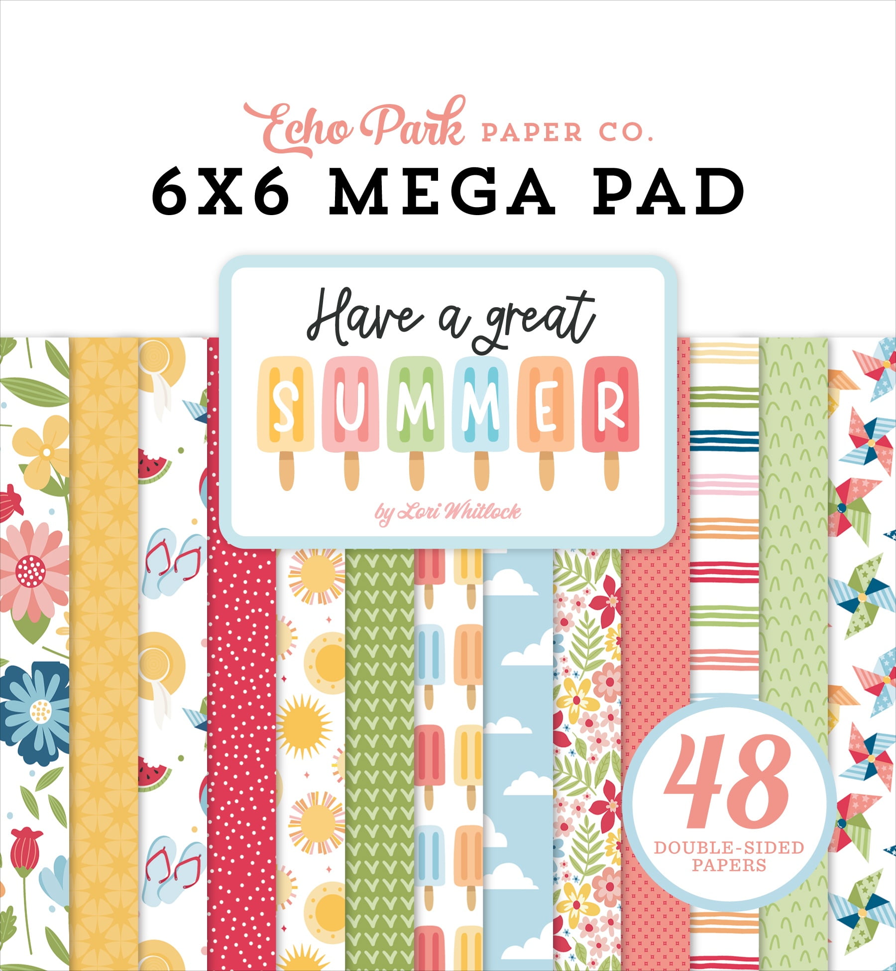 Echo Park Double-Sided Cardmakers Mega Paper Pad 6"X6"-Have A Great ...