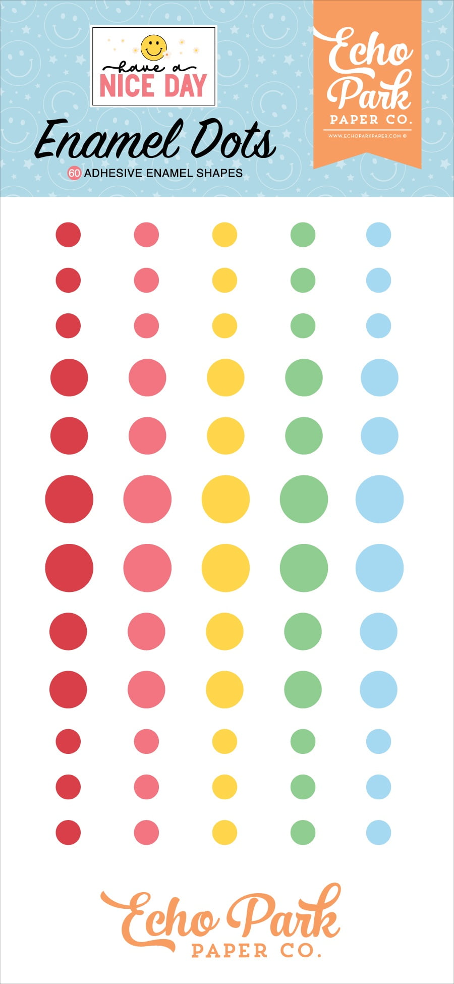 Echo Park Enamel Dots-Have A Nice Day - Walmart.com