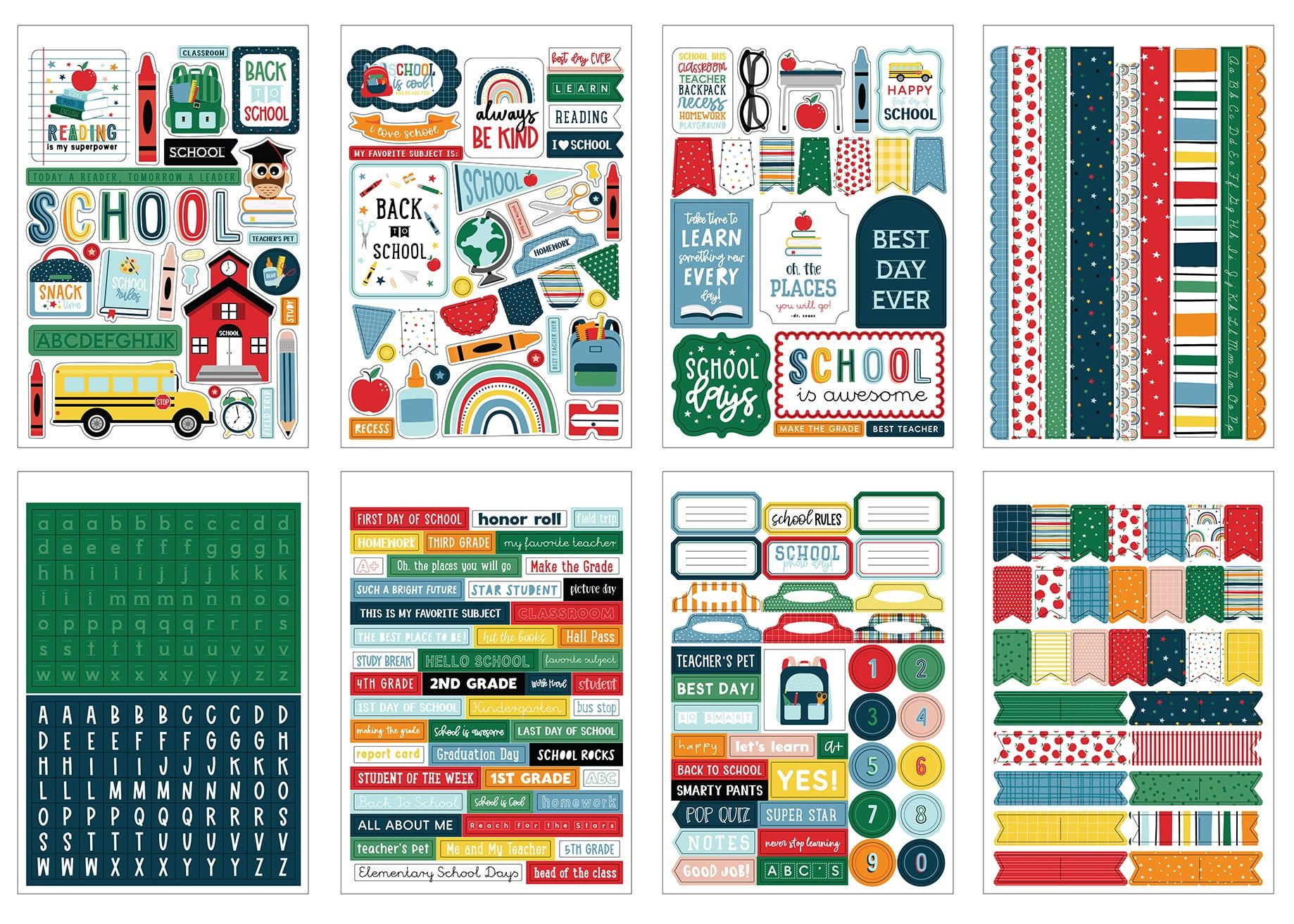 Echo Park Sticker Book-First Day Of School - Walmart.com