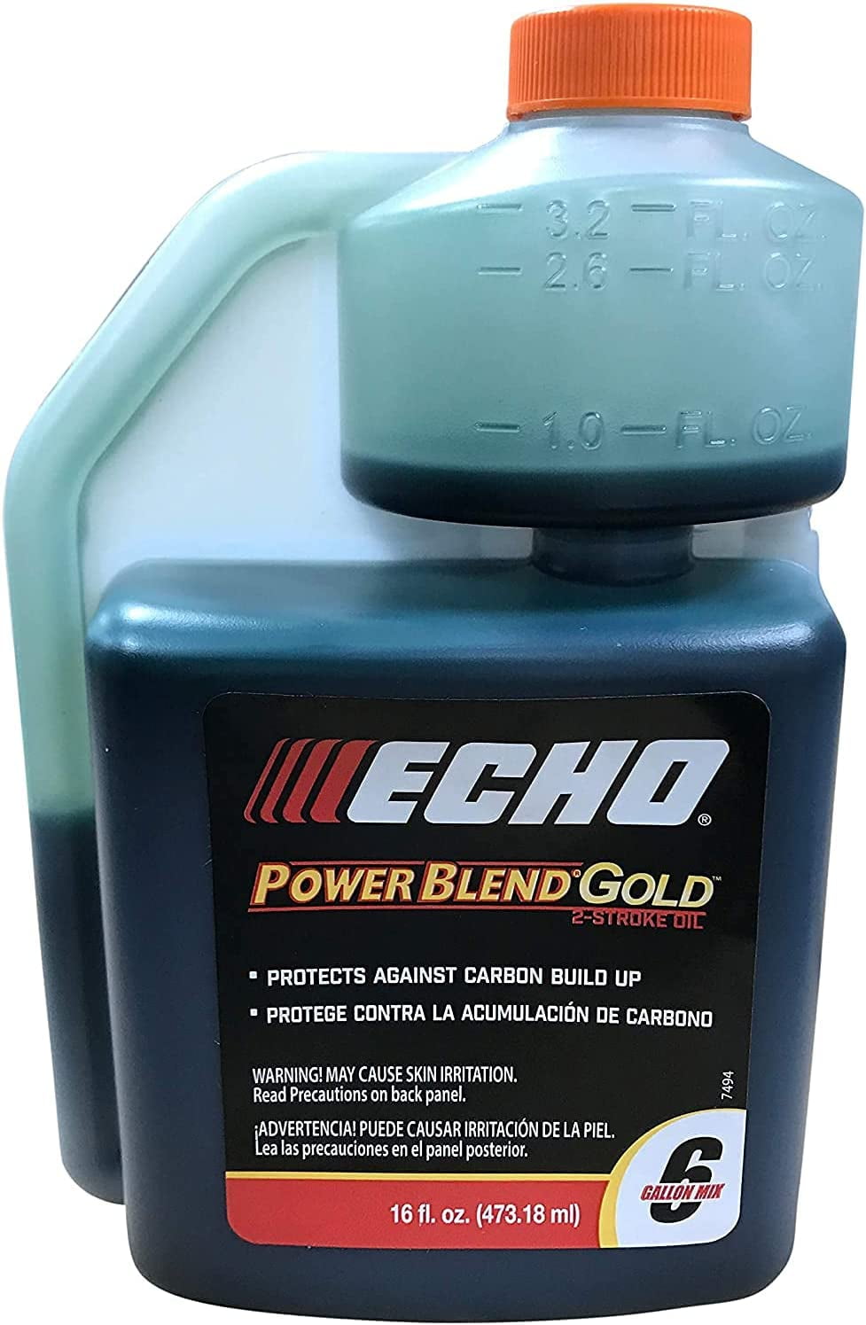 Echo PowerBlend Gold 2-Stroke Engine Oil 16 oz Bottle 50:1 Mix 6450006S ...