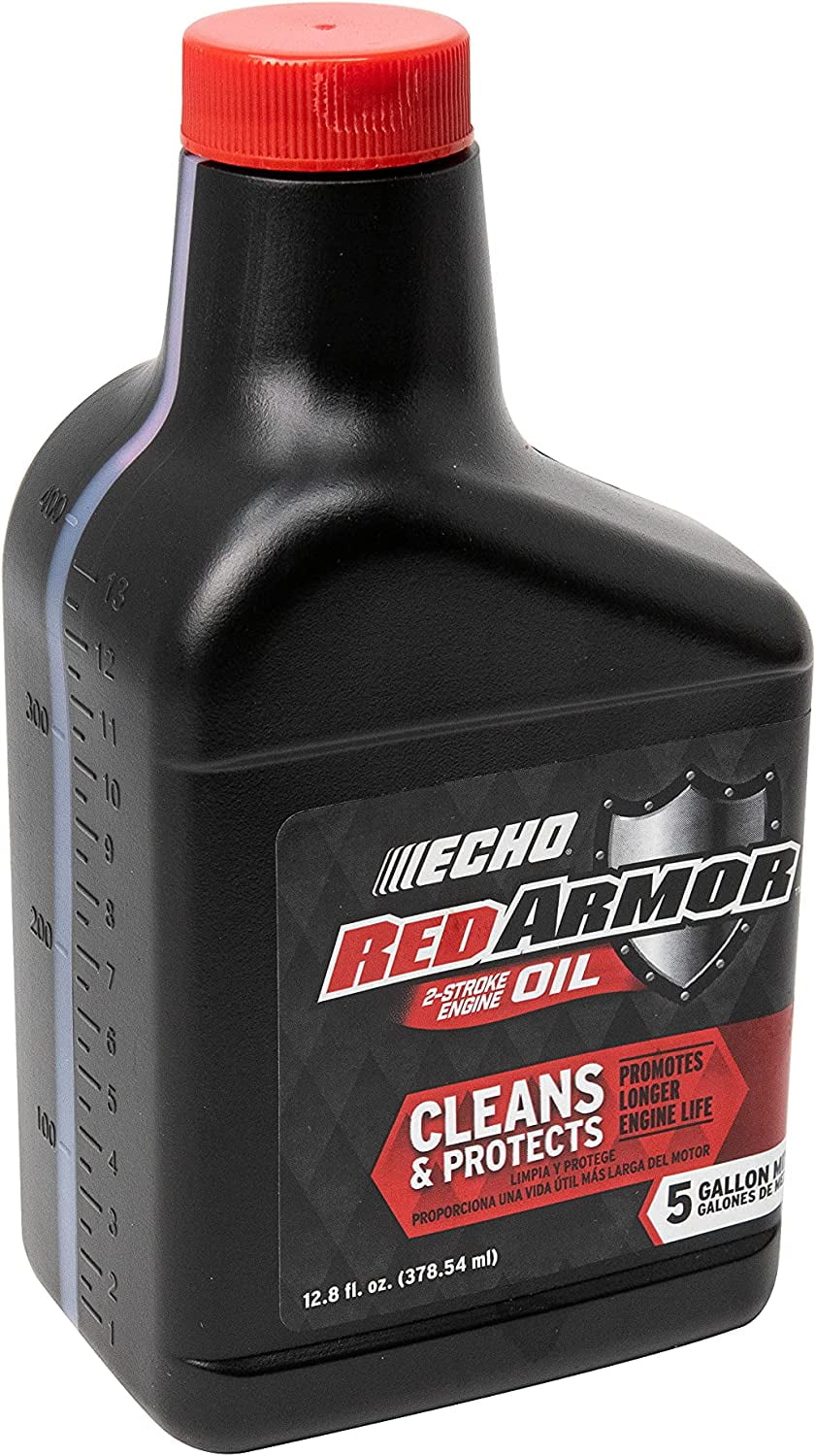 Echo Red Armor 2-Stroke Engine Oil, 12.8 oz, 50:1 Mixture for 5 Gallons ...