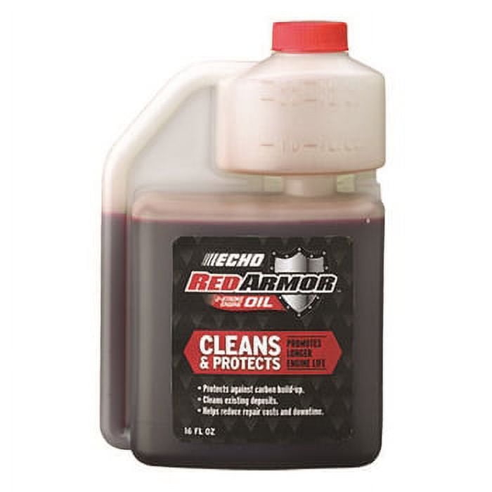 Echo Red Armor 2-Stroke 16 oz Engine Oil, 50:1 Mix for 6 Gallons, Fuel ...