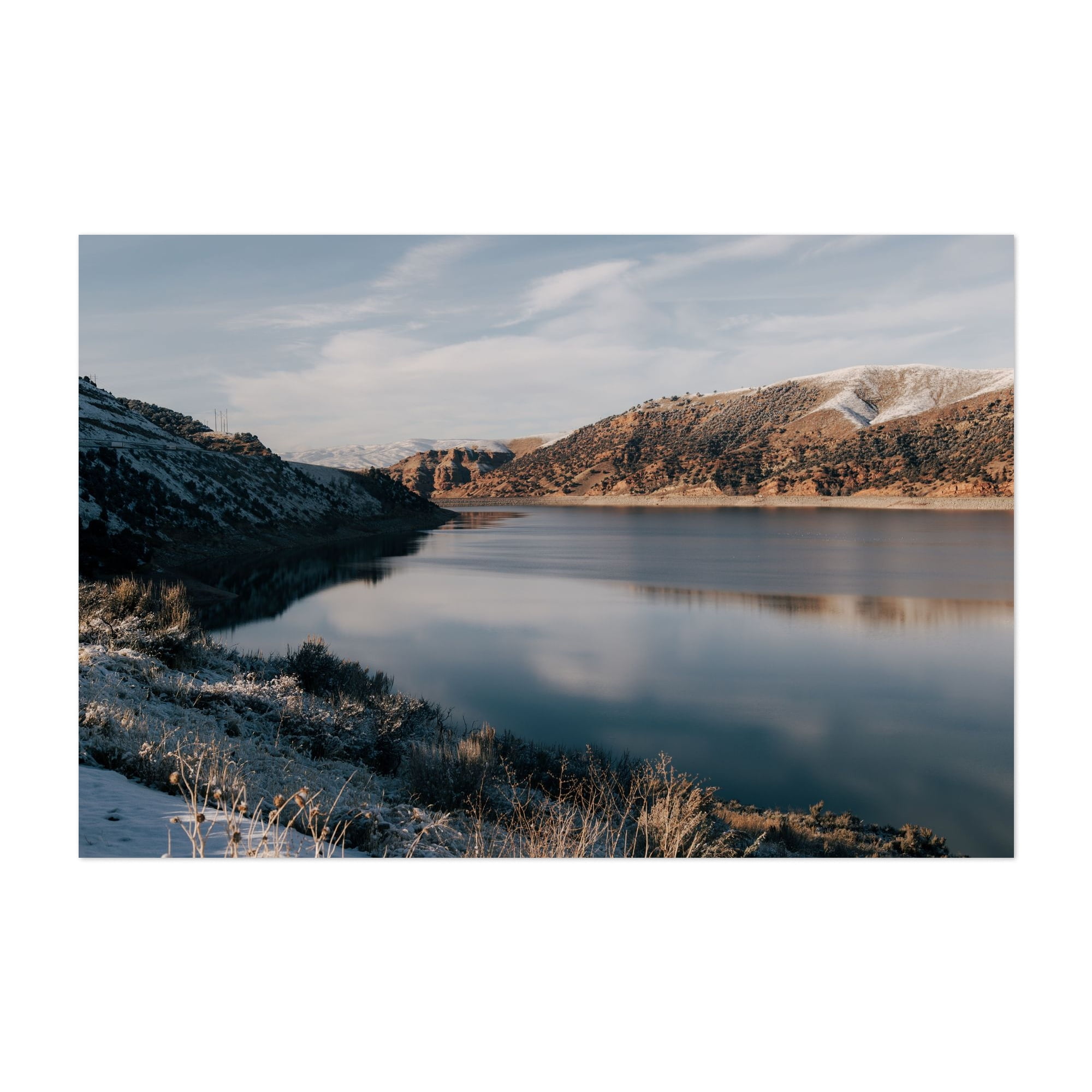 Echo Reservoir - Coalville Utah Photography Landscape Lake Nature Scenic Snow Winter Wilderness ...