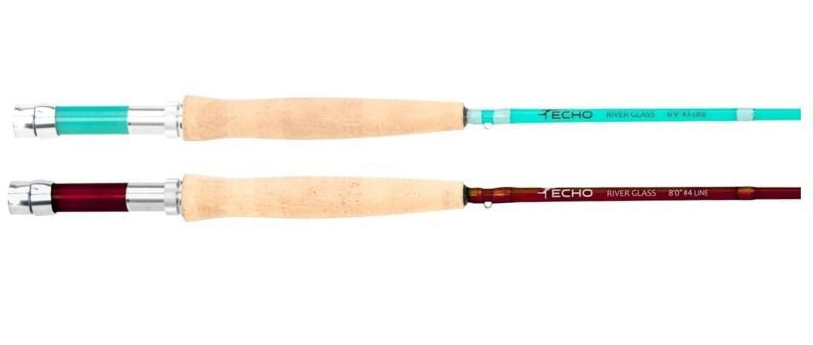 Echo River Glass Fly Rod - Gorgeous Glacier - 7ft 6in 4wt - Walmart.com