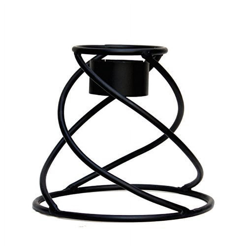 Echo Valley Black Swirl 9 x 9 Iron Indoor Outdoor Mini Helix Globe ...