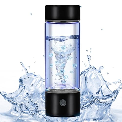 EchoFlask Hydrogen Water Bottle, 420ml Portable SPE/PEM Generator ...