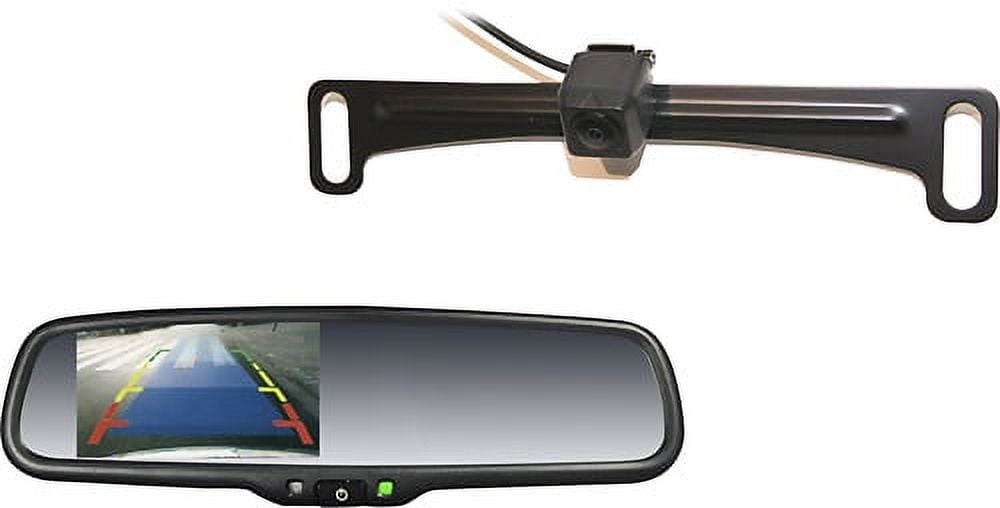 EchoMaster - Rear-View Mirror Back-Up Camera Kit - Black - Walmart.com