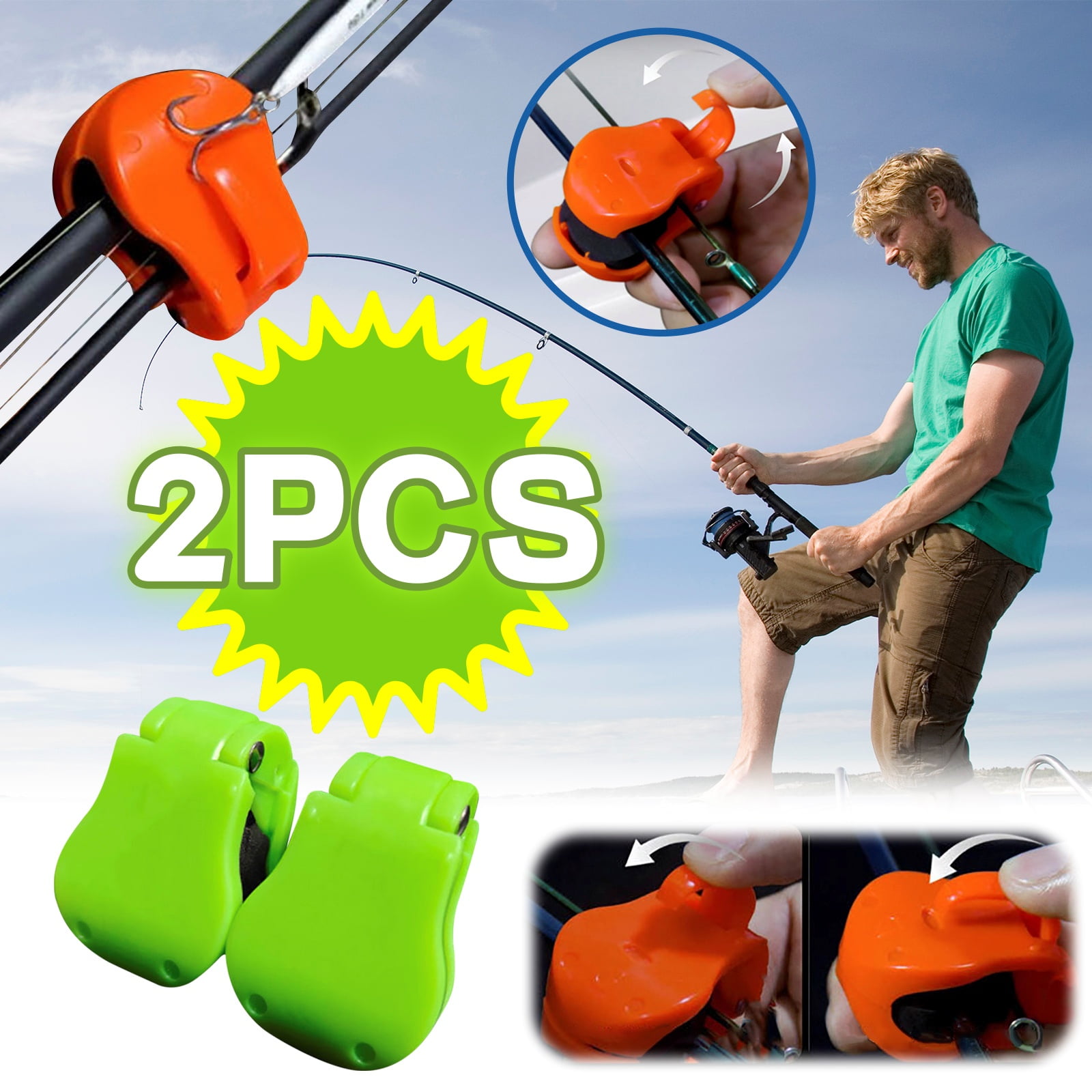 Echoh Fishing Rod Holder for Garage, Multifunctional Elastic Rod Strap ...