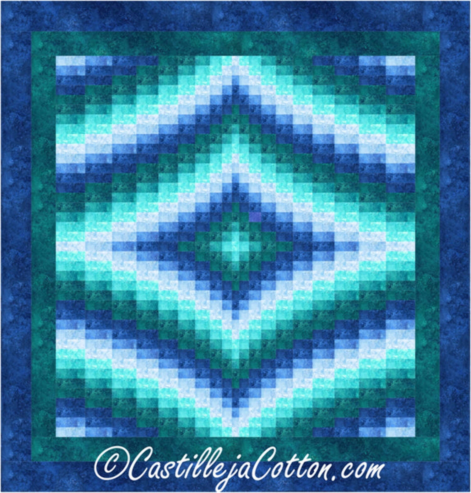 Echoing Diamonds King Quilt Pattern - Walmart.com