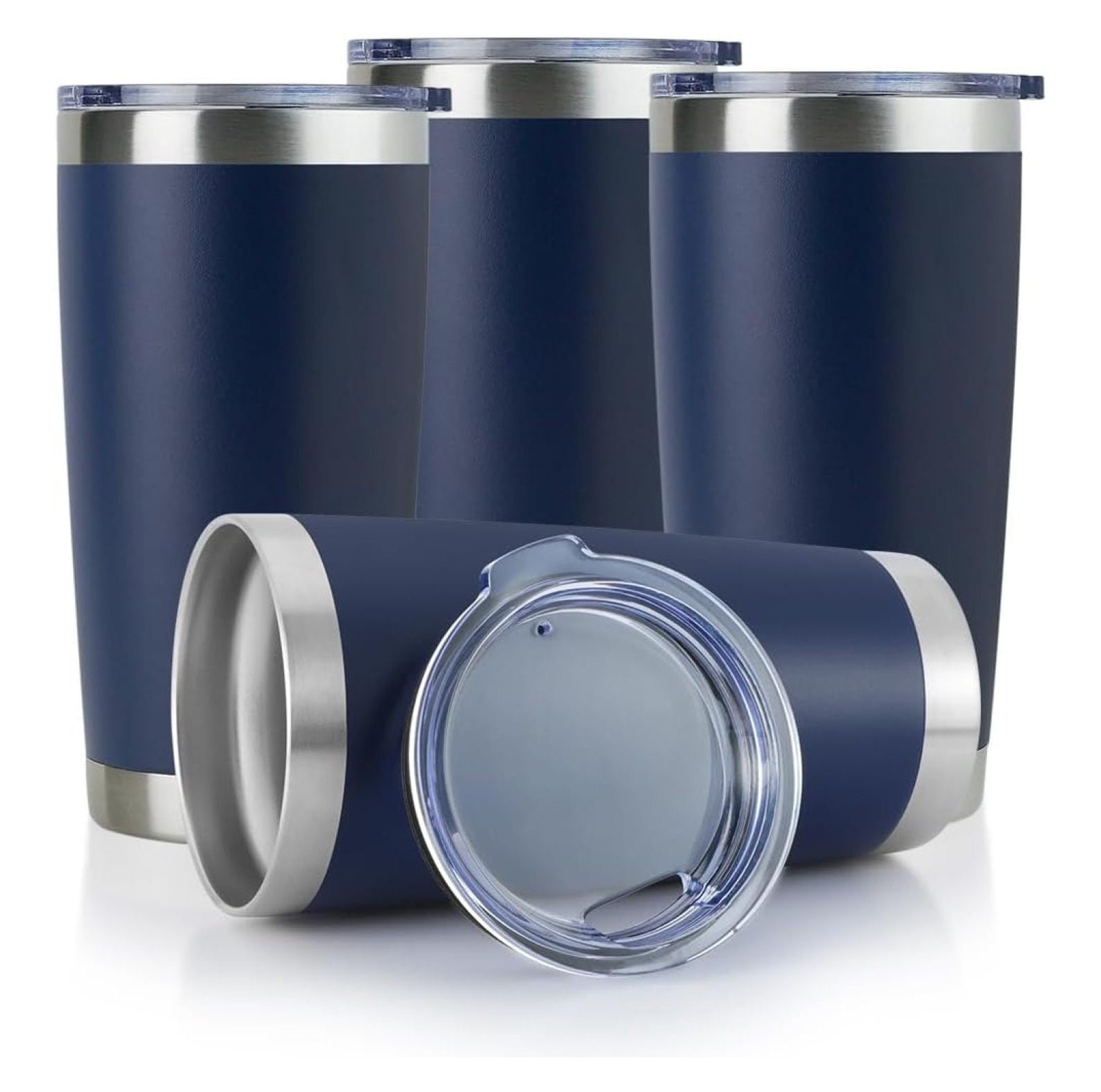 Echoworld 20oz Stainless Steel Bulk with Lid, Double Wall Vacuum ...