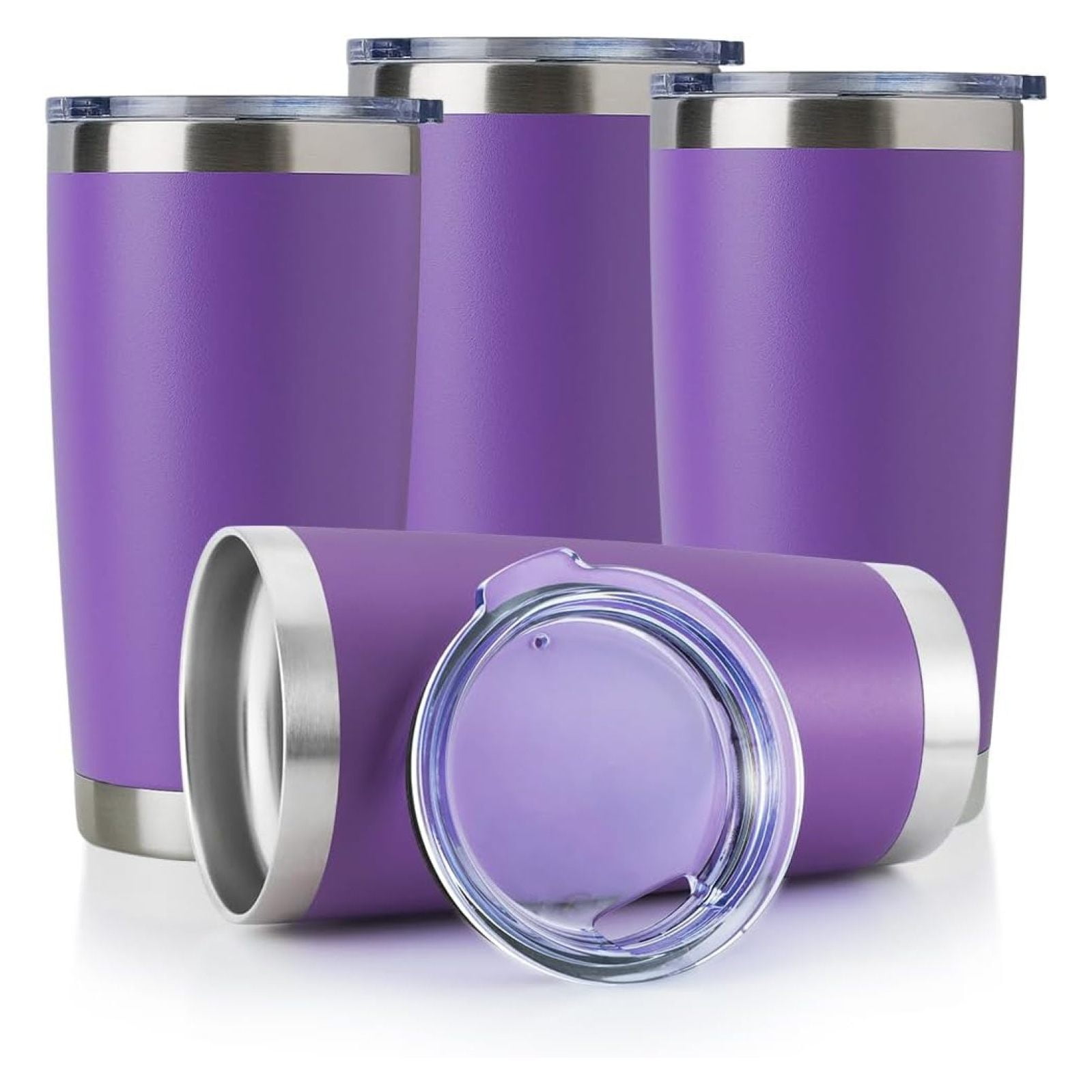 Echoworld 20oz Stainless Steel Bulk with Lid, Double Wall Vacuum ...