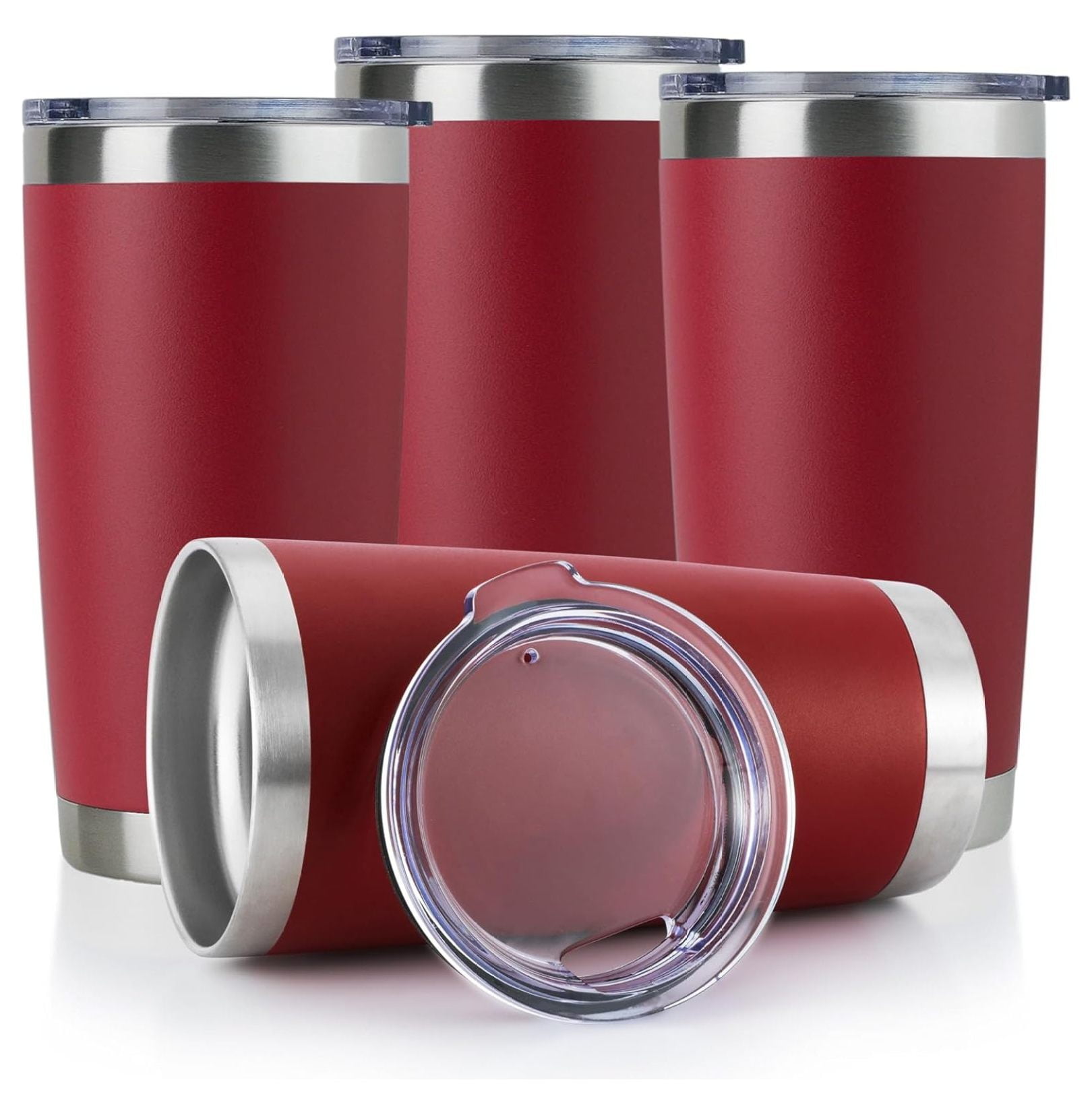 Echoworld 20oz Stainless Steel Bulk with Lid, Double Wall Vacuum ...