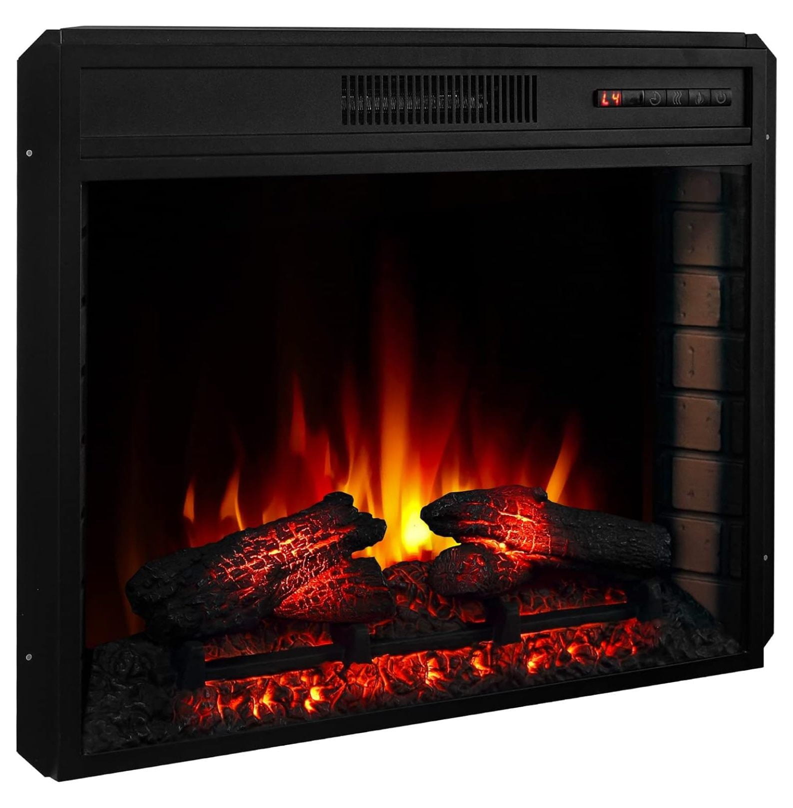 Echoworld 28 Inch 1400W Electric Fireplace Insert, Stove Heater for TV ...