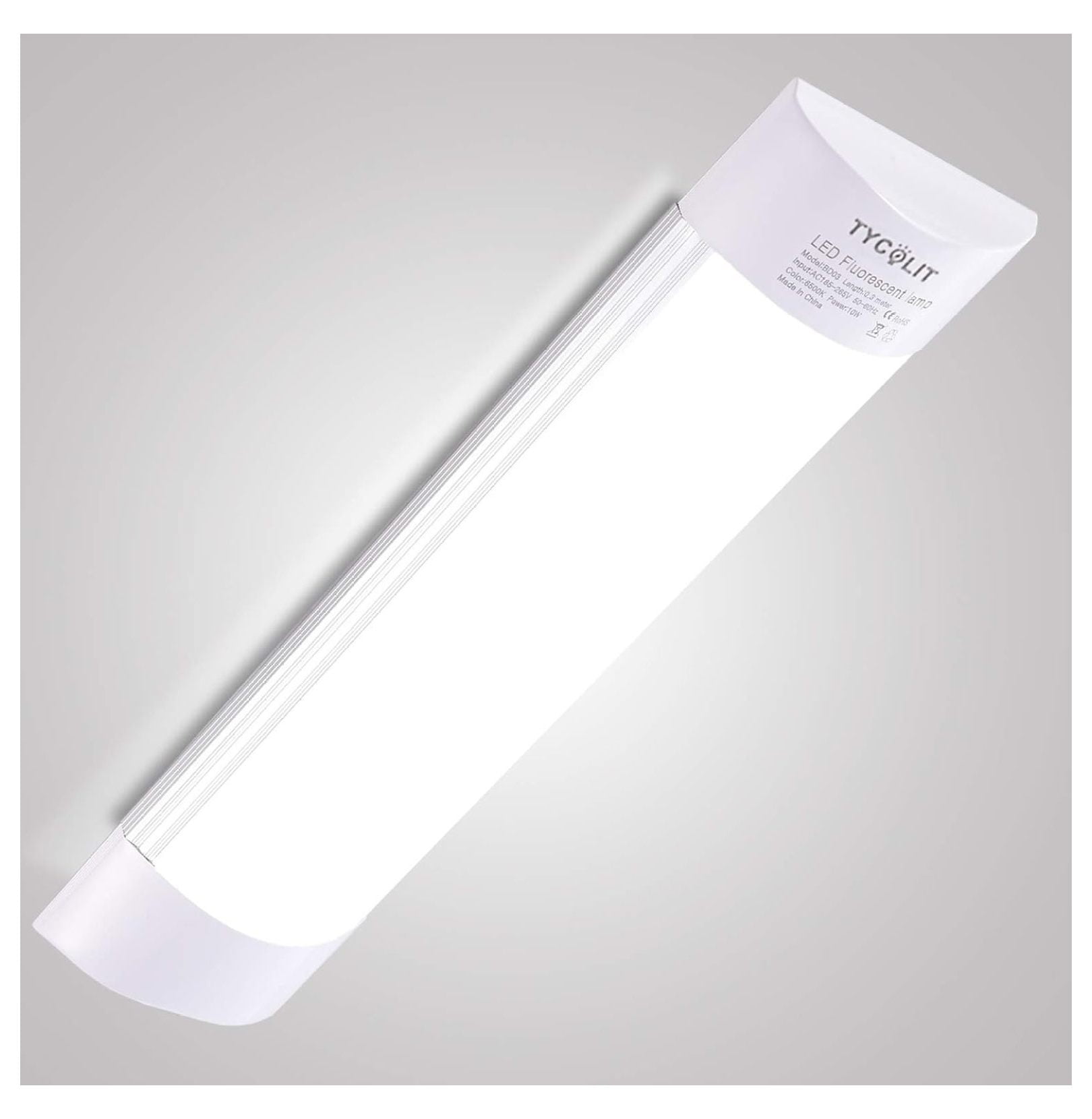 Echoworld 2FT LED Shop Light Fixture 20W LED Light, 2400Lm,6500K Cold ...