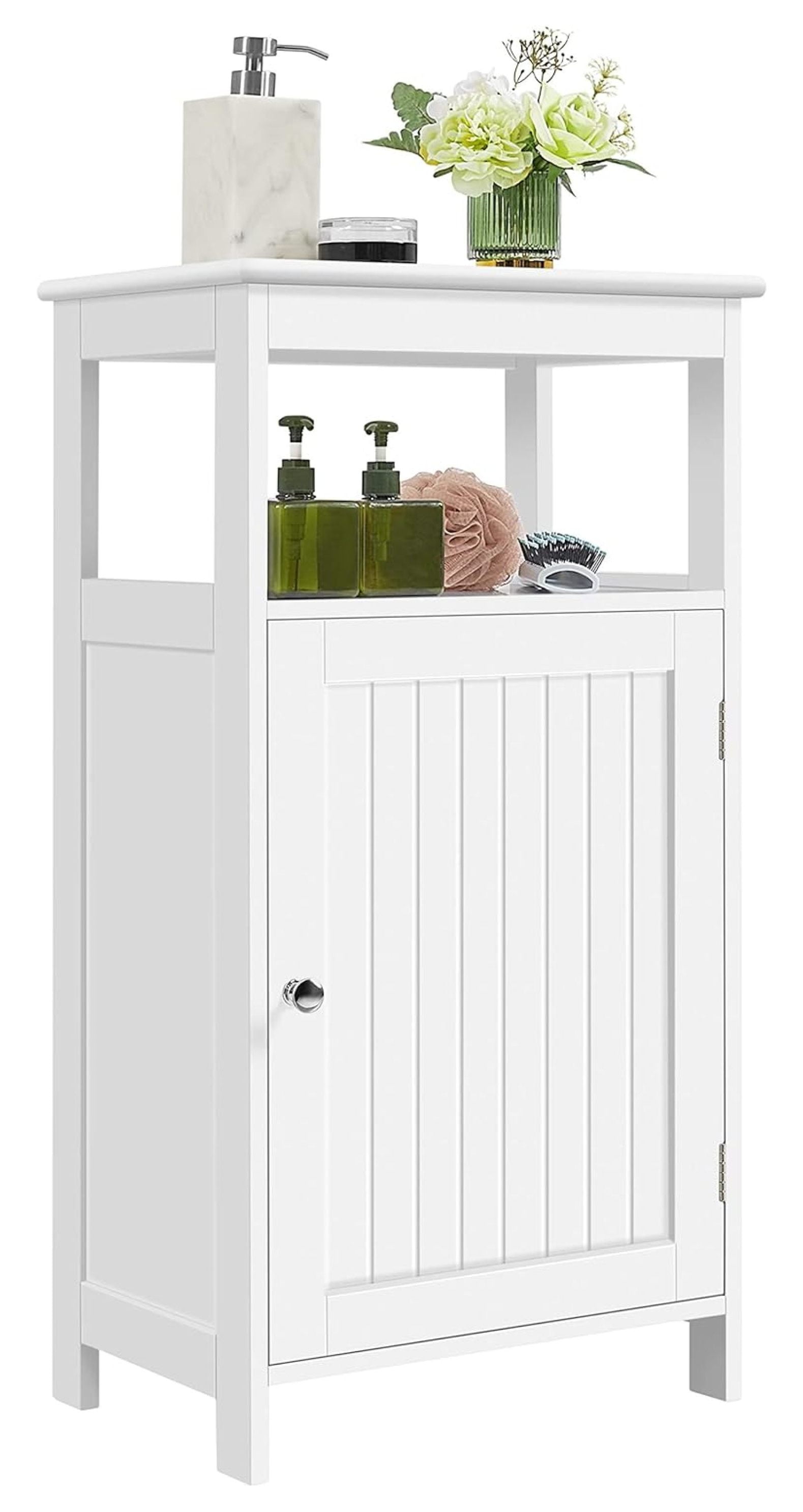 Echoworld 4-Tier Bathroom Floor Cabinet, Multifunctional Standing ...