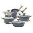 Echoworld Nonstick Induction Cookware Sets - 11 Piece Cast Aluminum ...
