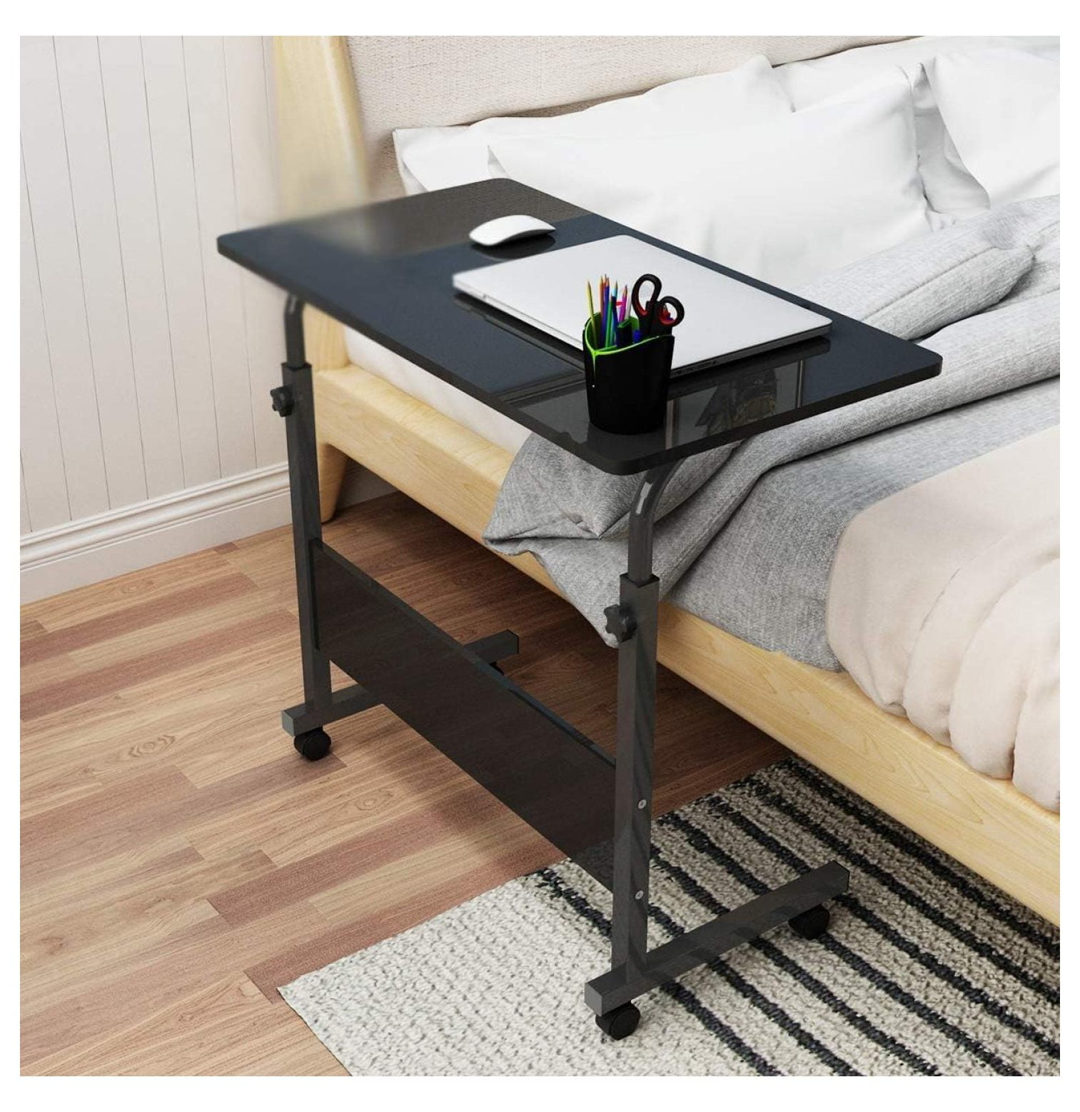 Echoworld Rolling Sofa Side Snack Table Portable Laptop Computer Desk ...