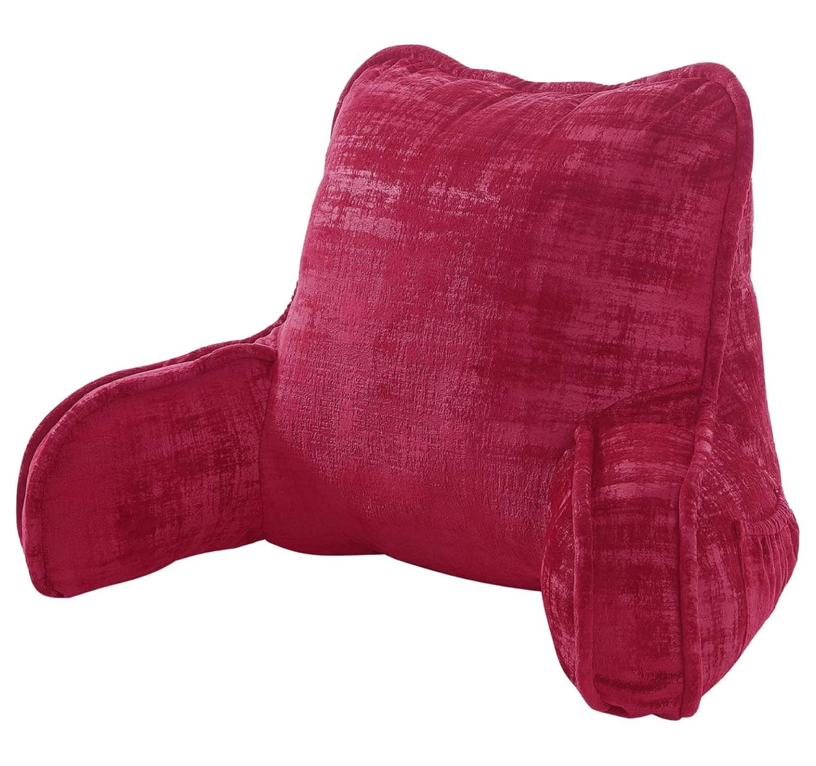 Echoworld Textured Velvet Bedrest Reading Pillow with DIY Filling, Need ...