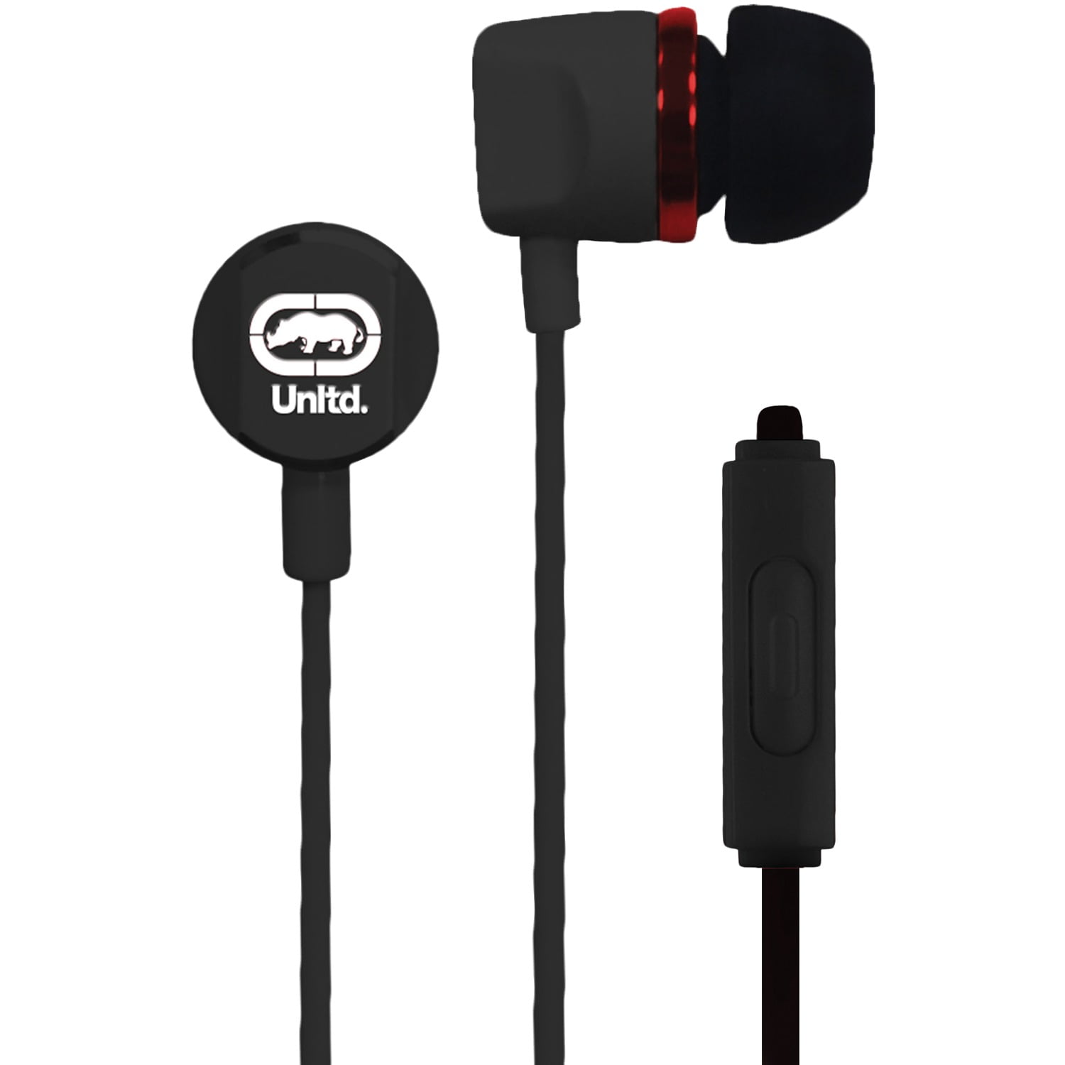 Ecko Unltd. EKU-RYC-BK Royce Earbuds with Microphone (Black) - Walmart.com