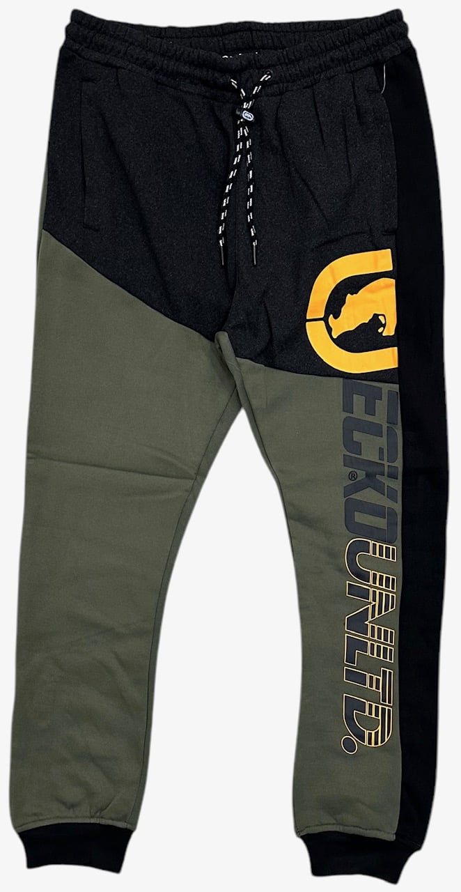 Ecko Unltd Men's Sweatpants Colorblock Puff Print Fleece Jogger (Medium ...