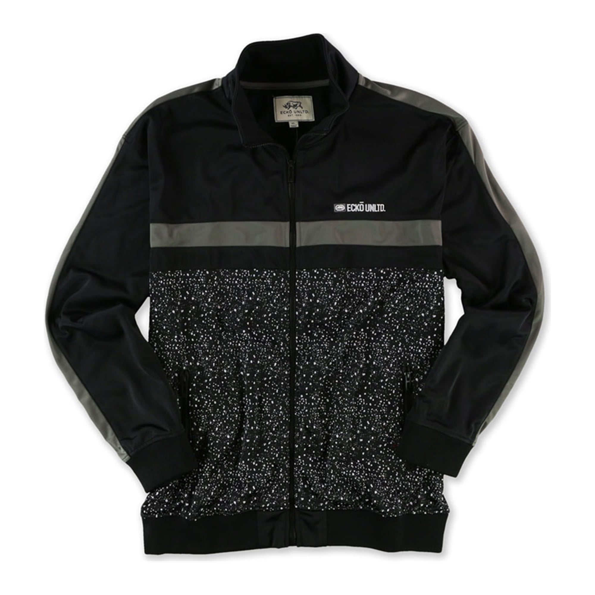 Ecko Unltd. Mens Poly Tricot Track Jacket, Black, X-Small - Walmart.com