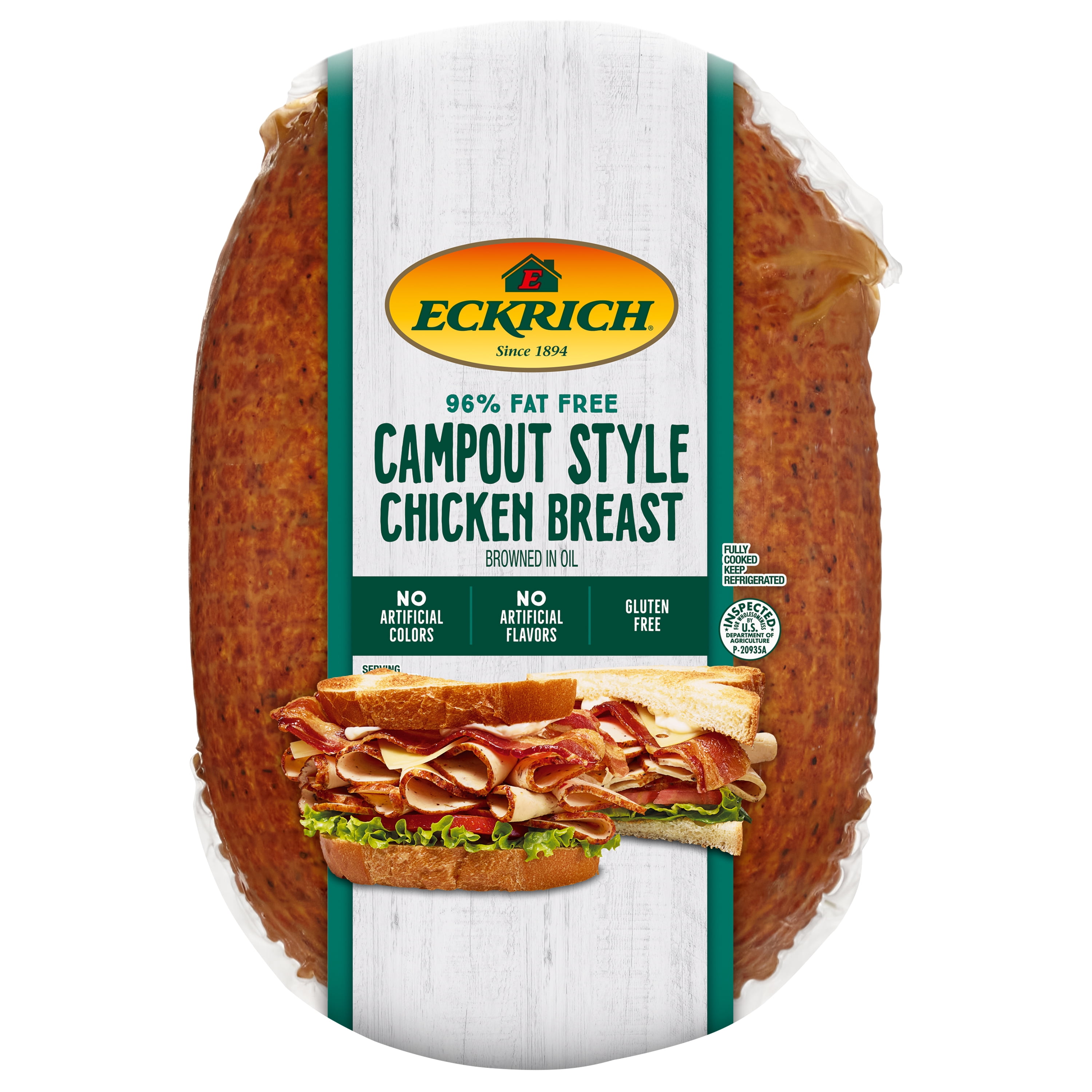 Eckrich Campout Style Chicken Breast, Deli Sliced, Fresh Pack - Walmart.com