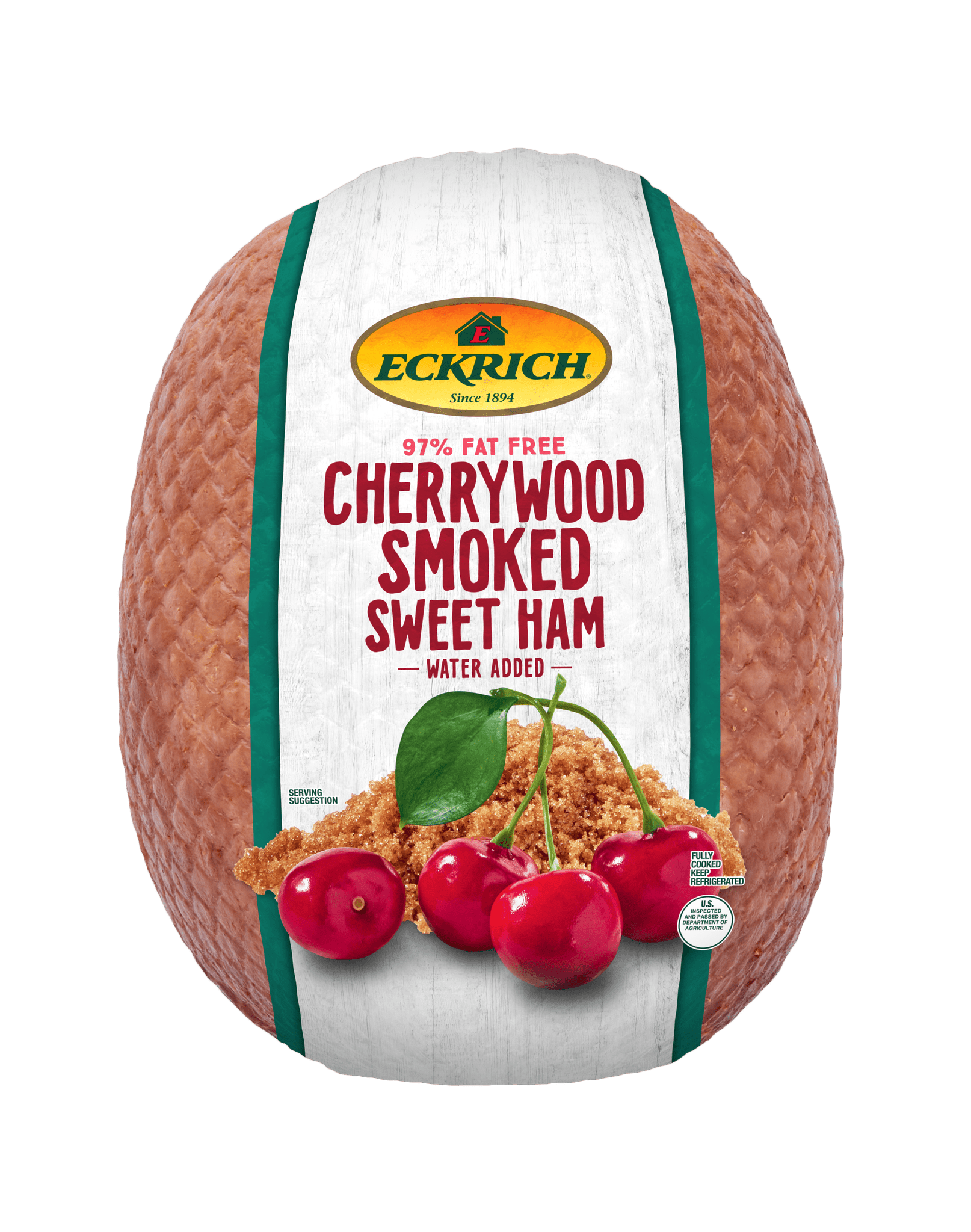 Eckrich Cherrywood Smoked Deli Ham in Vacuum-Sealed Plastic Packaging ...