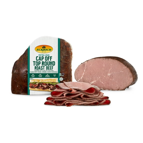Eckrich Deli Extra Lean Top Round Roast Beef, Deli Sliced - Walmart.com