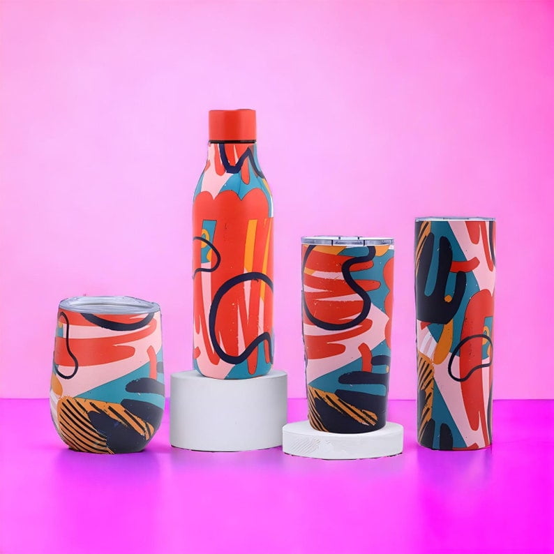 Eclat Finds Elegant 4 Piece Ensemble Bottle Slim Cup, Tumbler and Egg ...