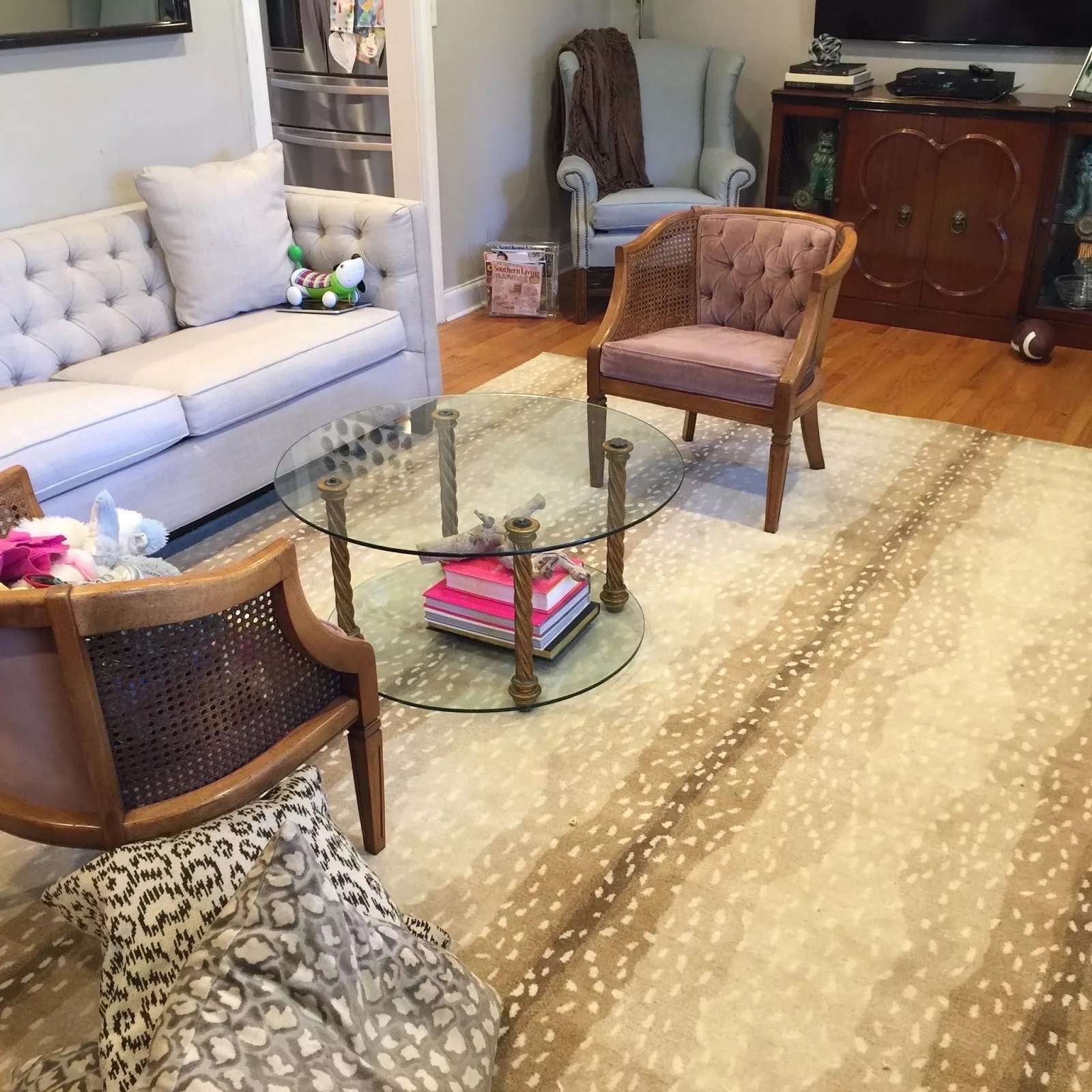 Eclatique Hand-Tufted 100% New Zealand Wool Antelope Print Area Rug ...