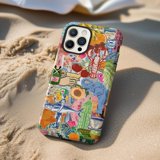 Eclectic Coastal Fruity Animal Phone Case with iPhone 17 to 11 Pro Max ...