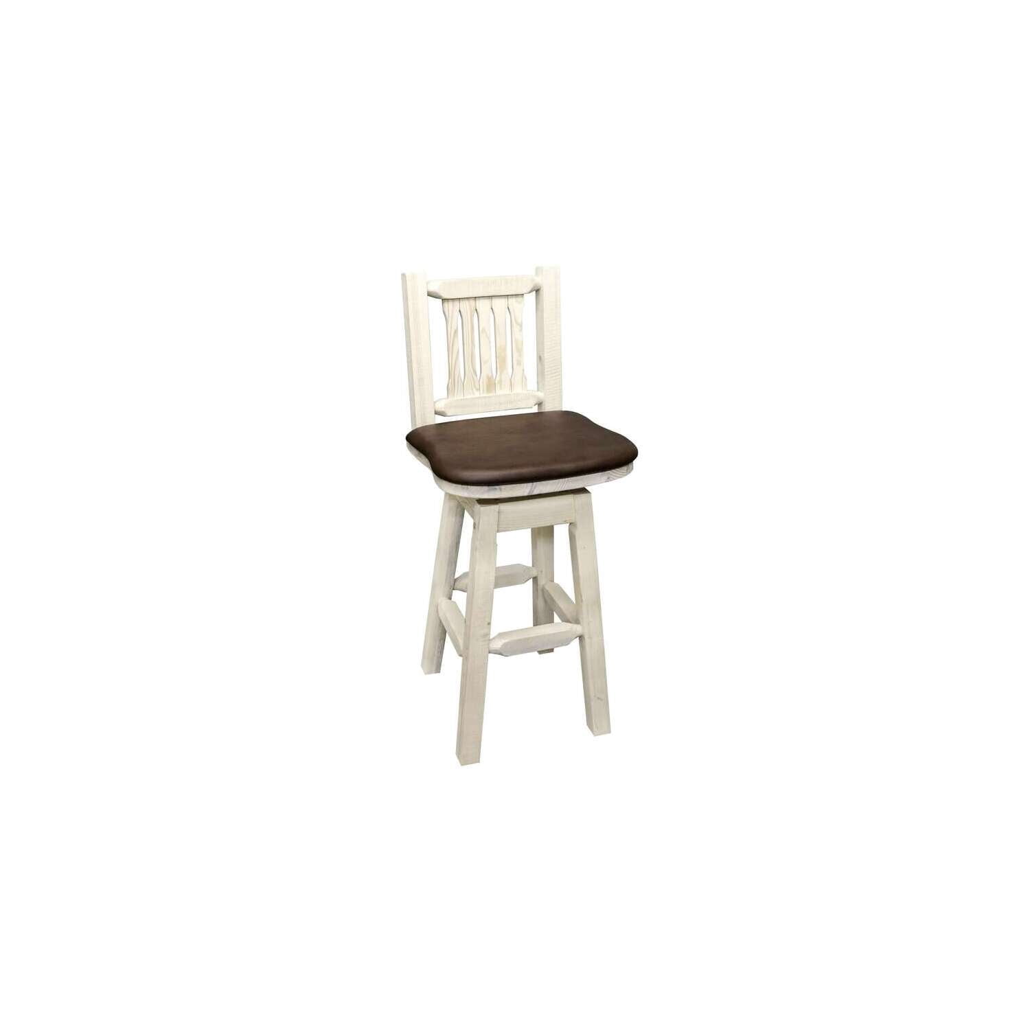 Eclectic Escape Counter Height Barstool 18"L x 19"W x 38"H with Back ...
