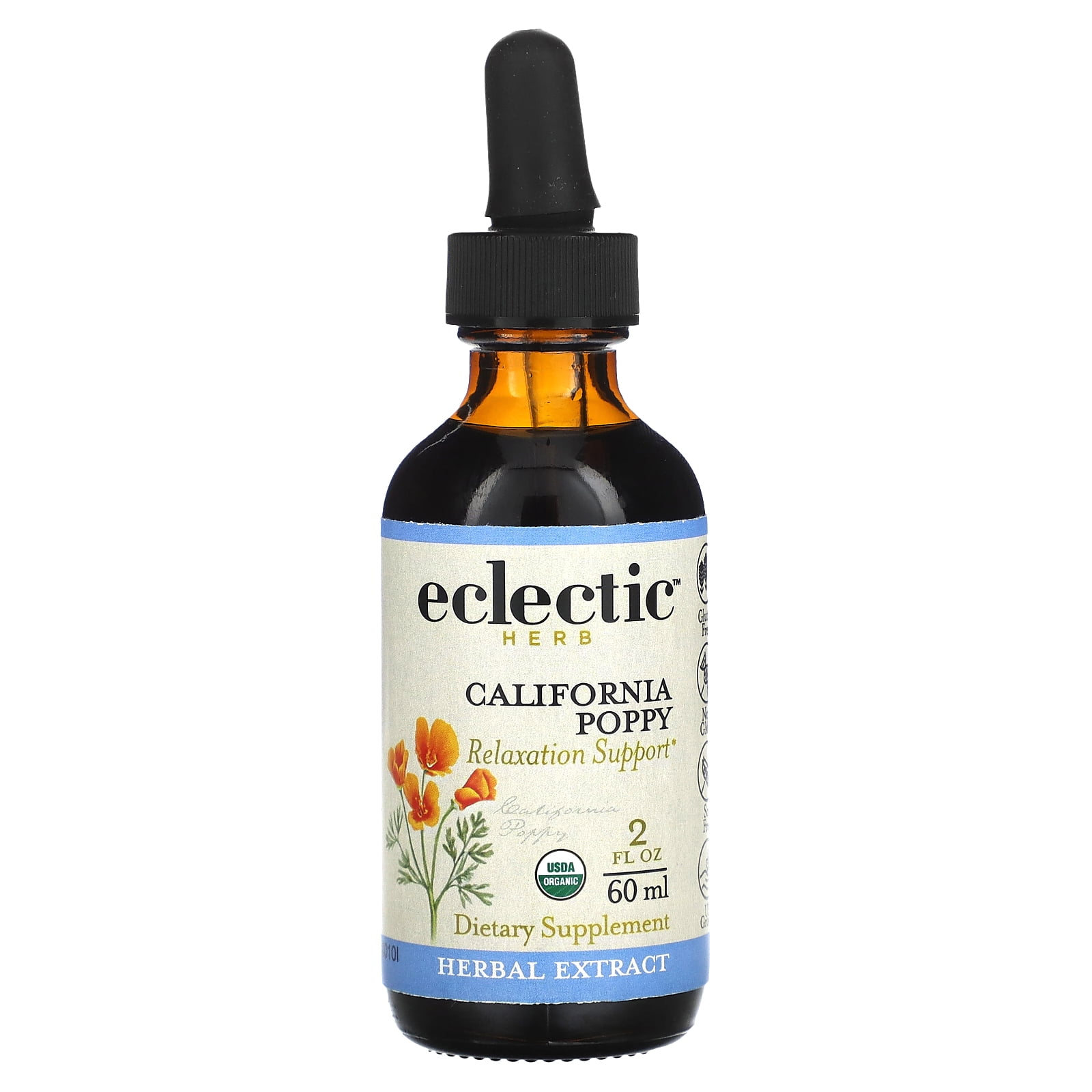 Eclectic Herb California Poppy Extract, 2 fl oz (60 ml) - Walmart.com